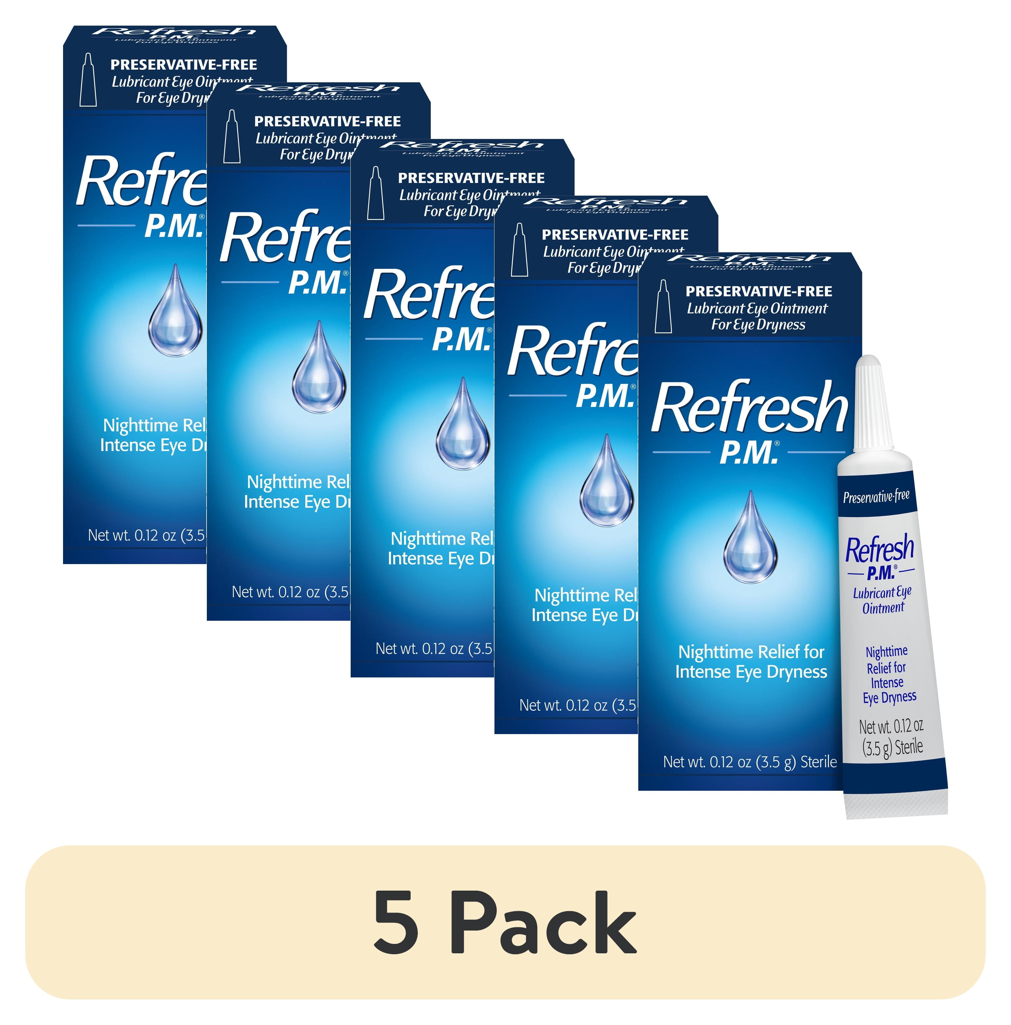 (5 pack) Refresh P.M. Lubricant Eye Ointment, 3.5 g - Walmart.com