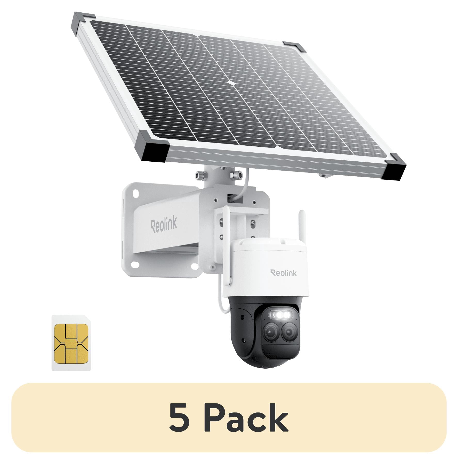 (5 pack) Reolink TrackMix LTE Plus 2 4G Solar Outdoor Camera, ColorX ...