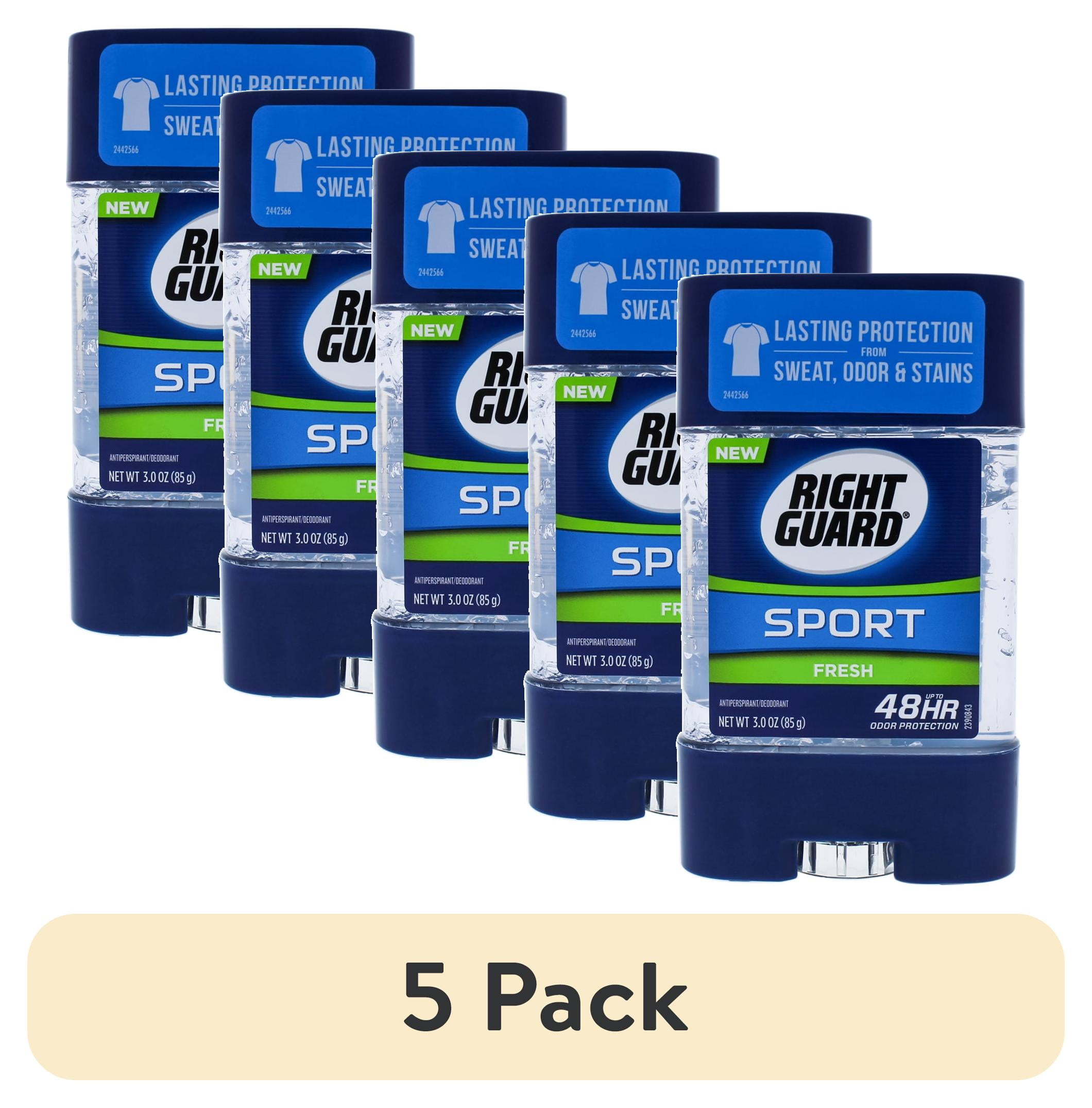 (5 pack) Right Guard Sport Antiperspirant Deodorant Gel, Fresh, 3 Ounce ...