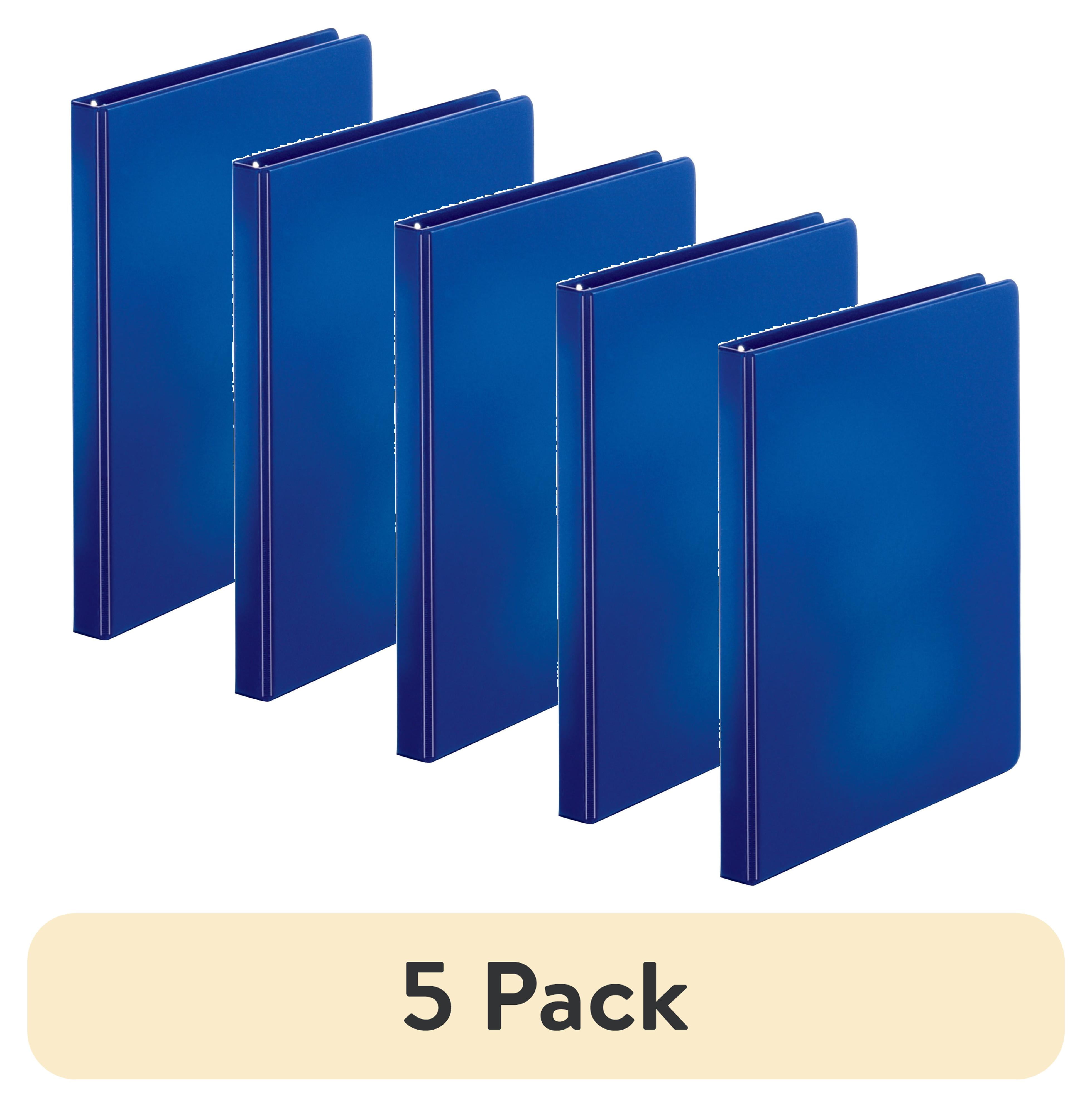 (5 pack) Round Ring Vinyl Binder - Walmart.com