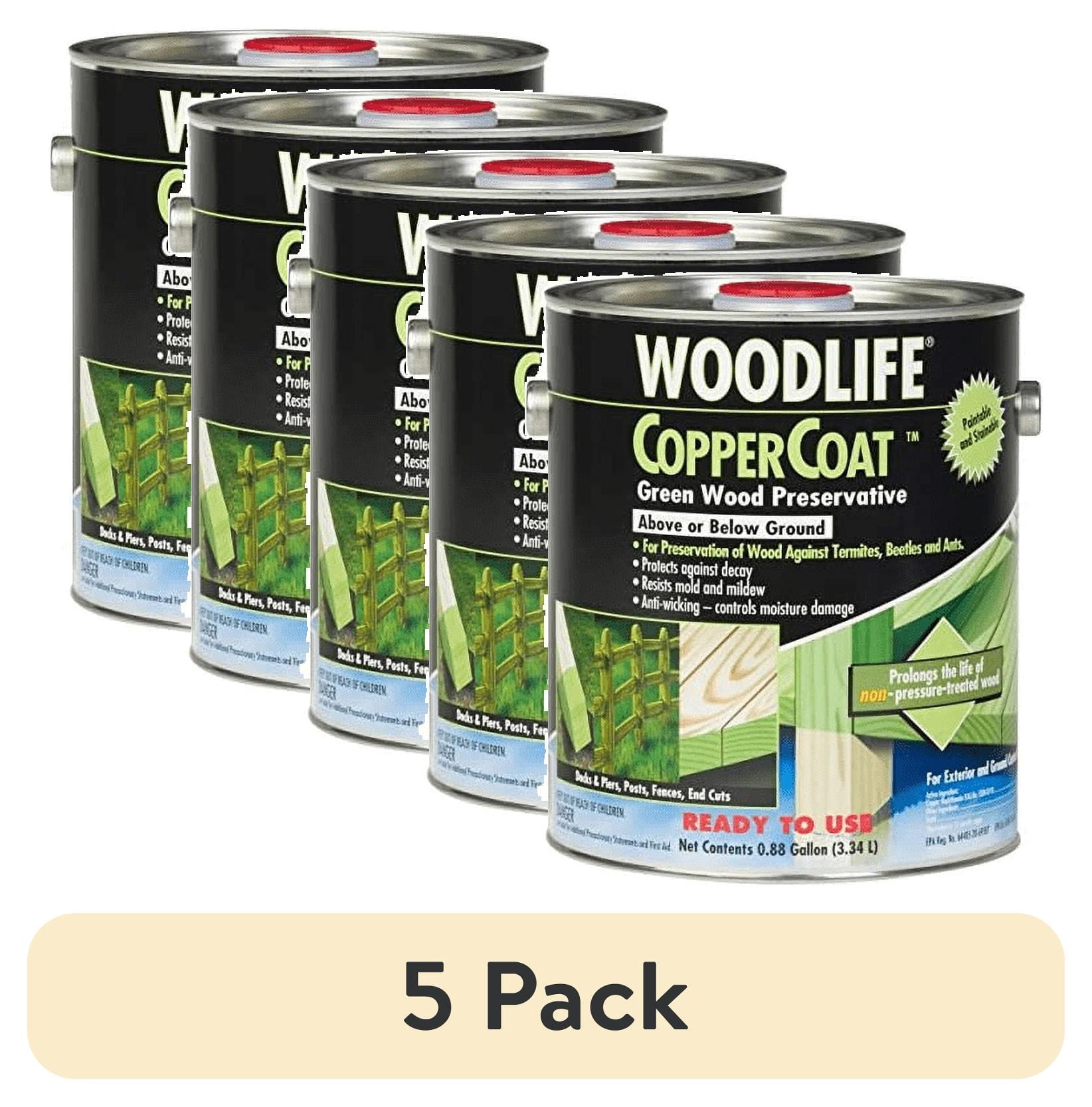 (5 pack) Rust-Oleum 01901 Coppercoat Wood Preservative, 0.88-Gallon ...
