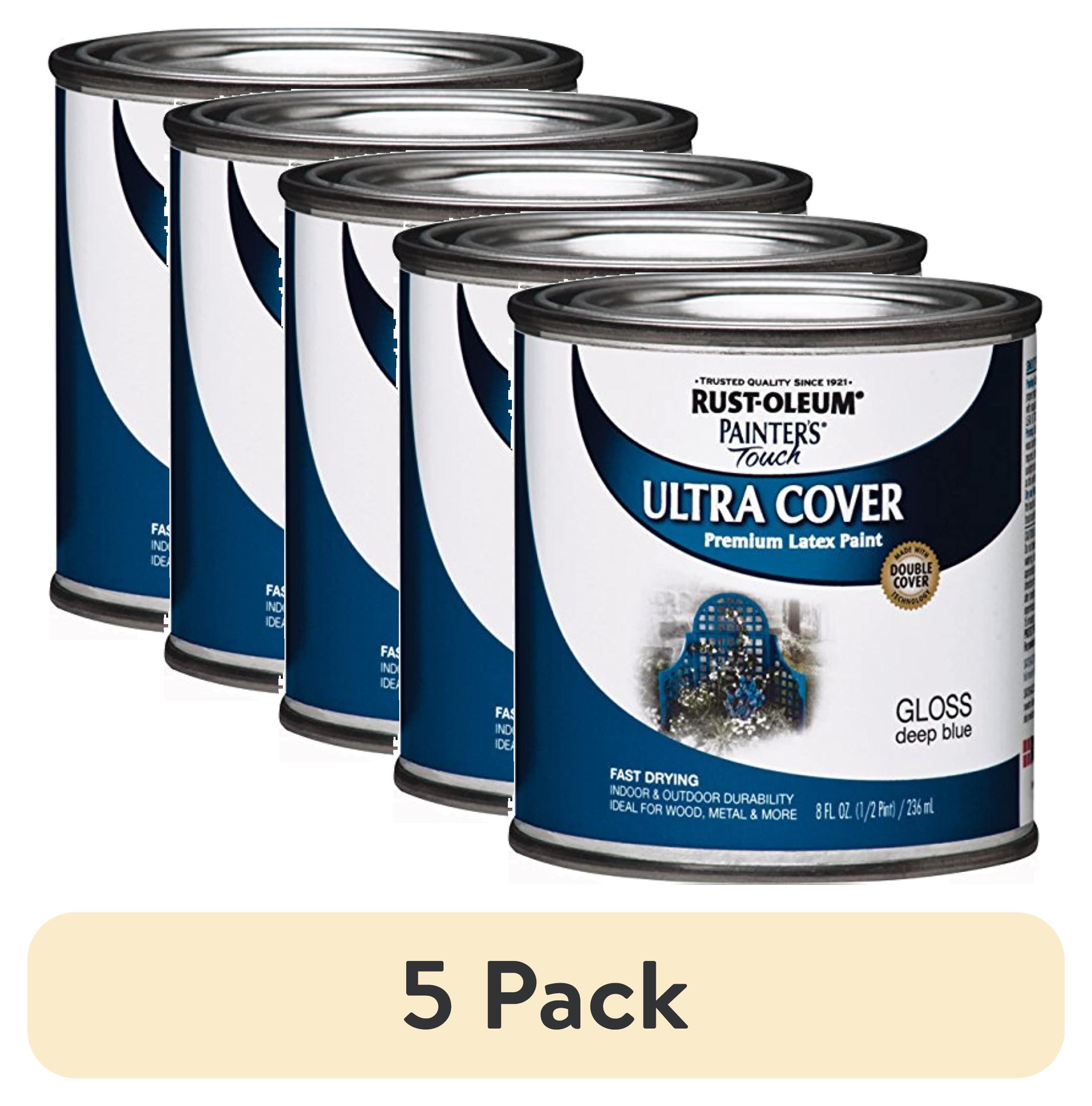 (5 pack) Rust-Oleum Painter's Touch Gloss Deep Blue Water-Based ...