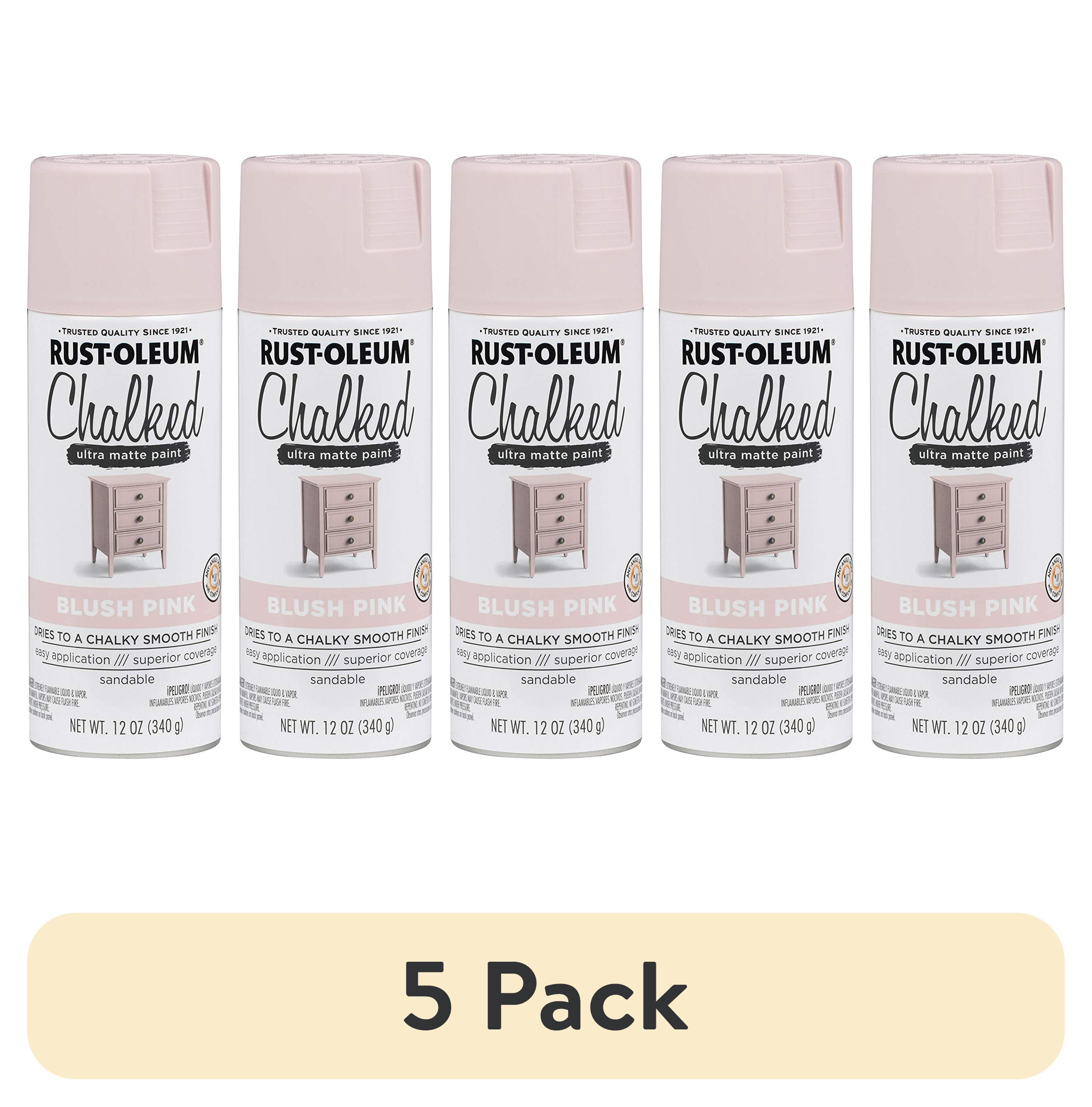 (5 pack) Rust-Oleum Series Rustoleum 302594 12OZ Blush Pink Chalked ...