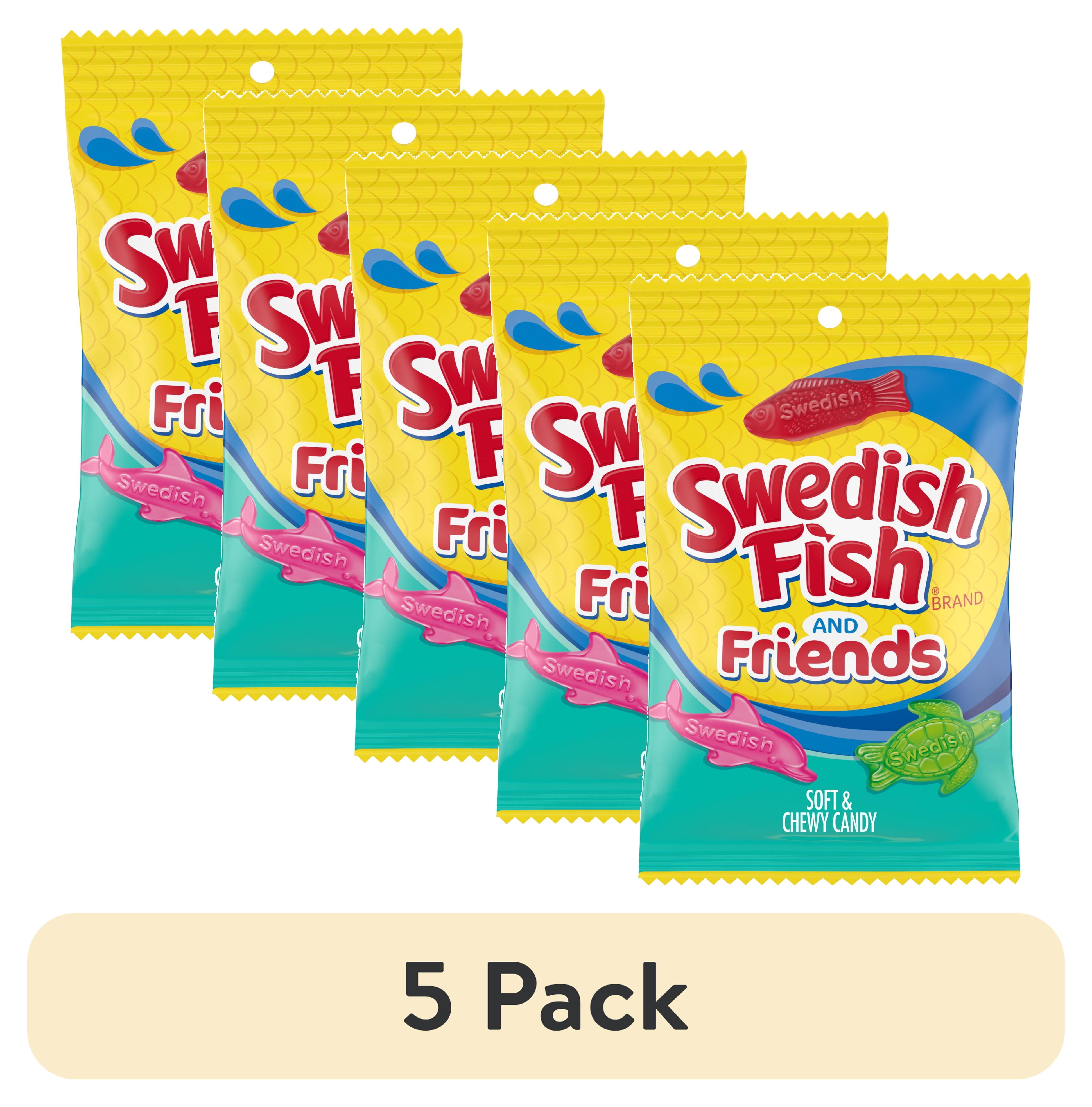 (5 pack) SWEDISH FISH and Friends Soft & Chewy Gummy Candy, 8.04 oz ...