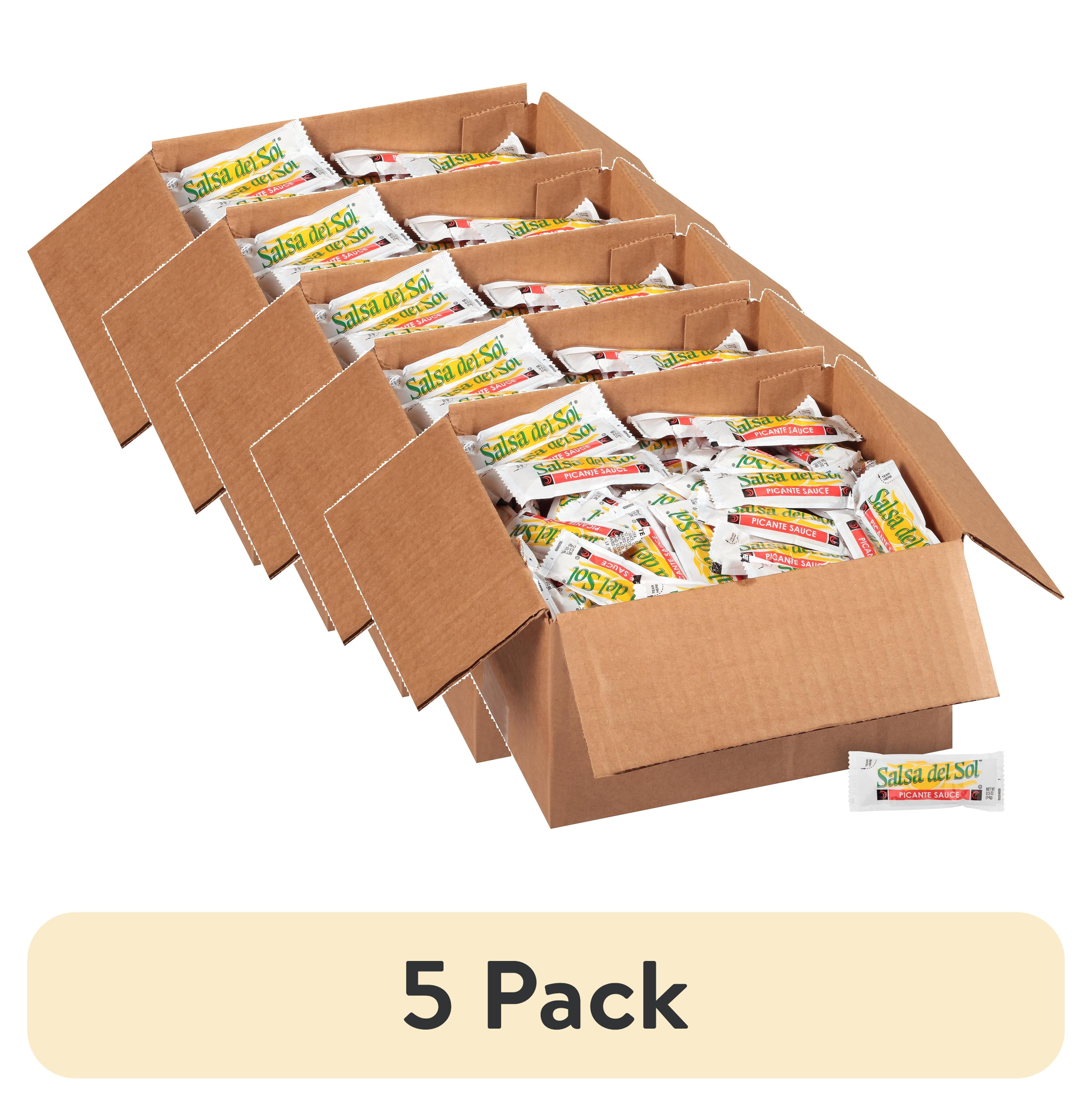 (5 pack) Salsa Del Sol Single Serve Picante Sauce, 0.5 oz. Packets, 200 ...