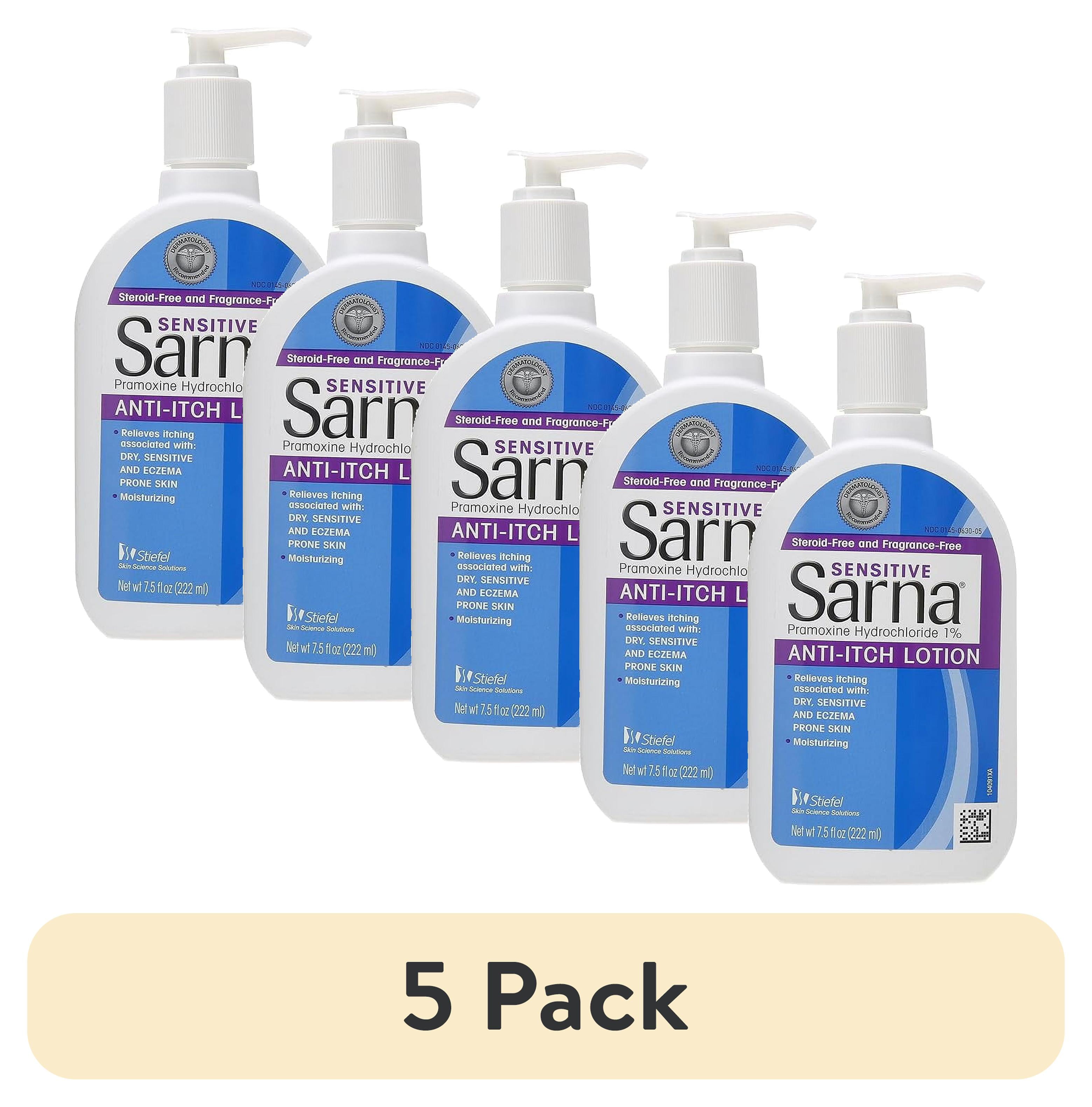 (5 pack) Sarna Sensitive Anti-Itch Lotion for Eczema and Sensitive Dry ...