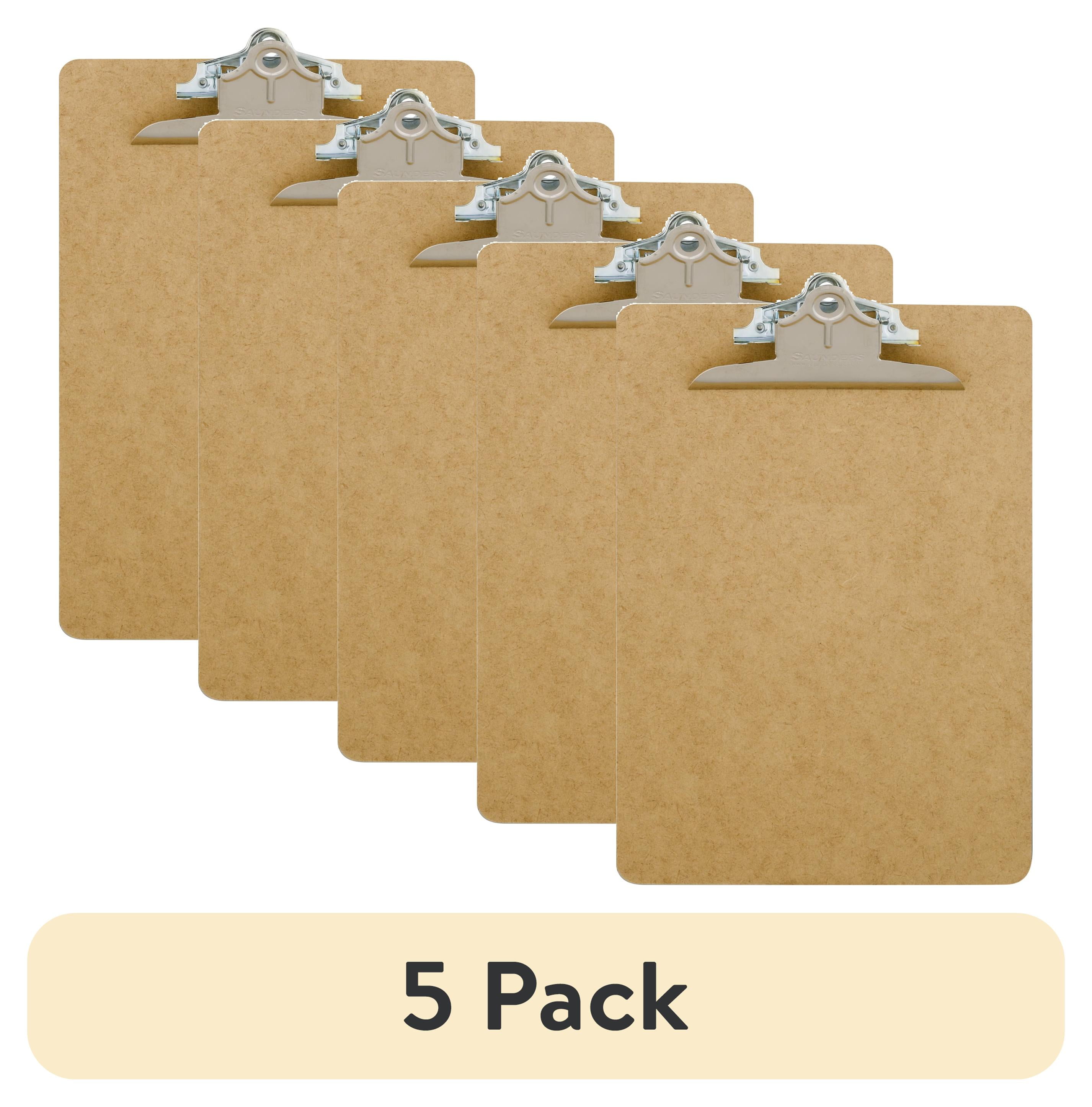 (5 pack) Saunders Manufacturing Hardboard Clipboard with High Capacity ...