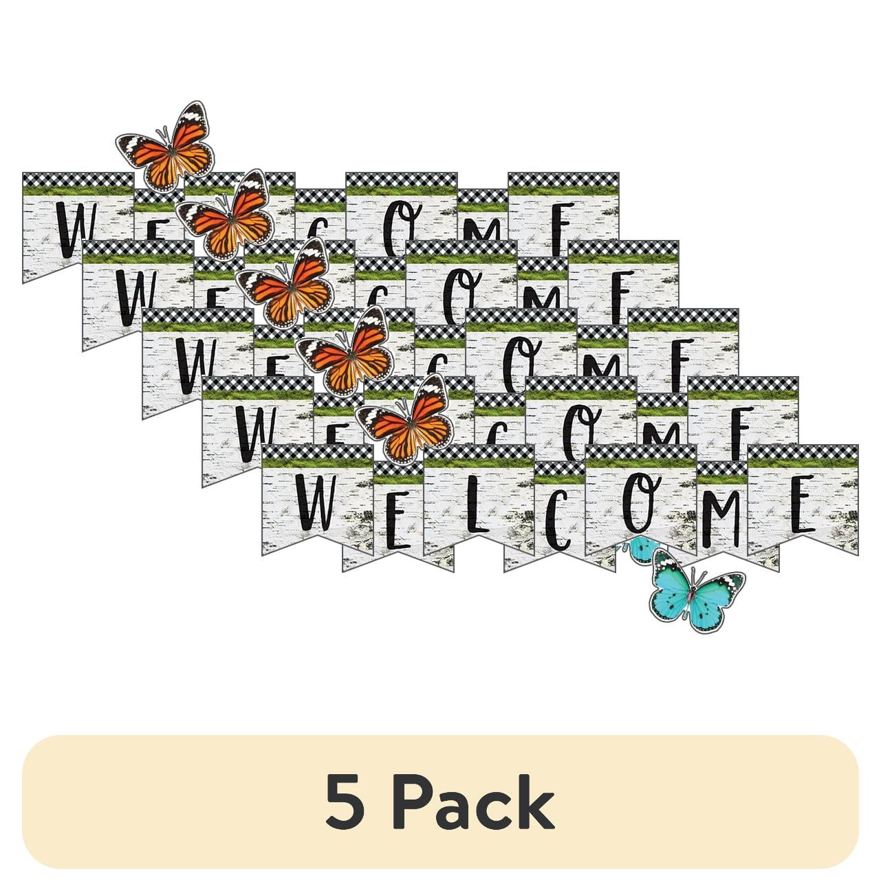 (5 pack) Schoolgirl Style Woodland Whimsy Welcome Bulletin Board Set (9 ...