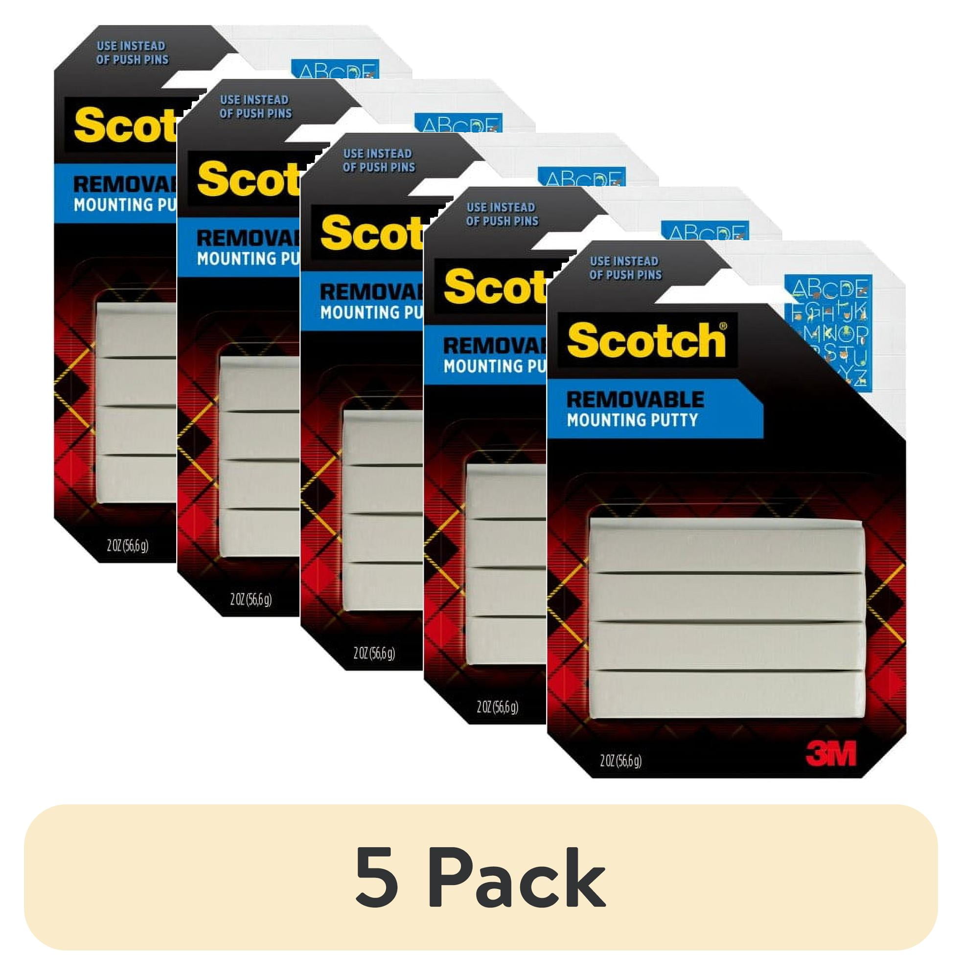 (5 pack) Scotch® Removable Mounting Putty, 2 oz - Walmart.com