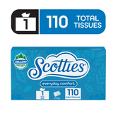 5 pack - Scotties Everyday Comfort 2-Ply Flat Box Facial Tissues (110 ...