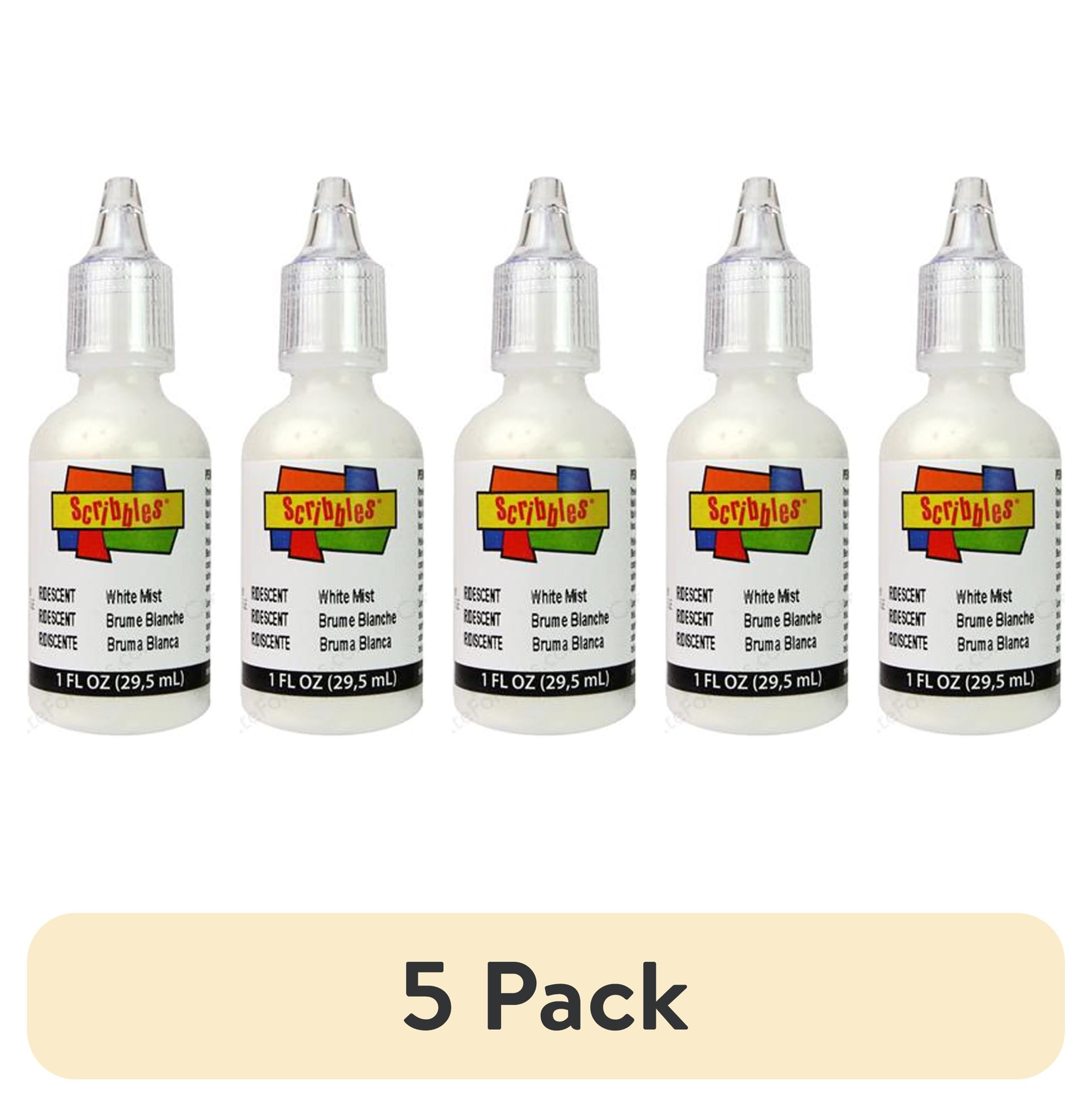 (5 pack) Scribbles 3D Fabric Paint 1oz-Iridescent - White Mist ...