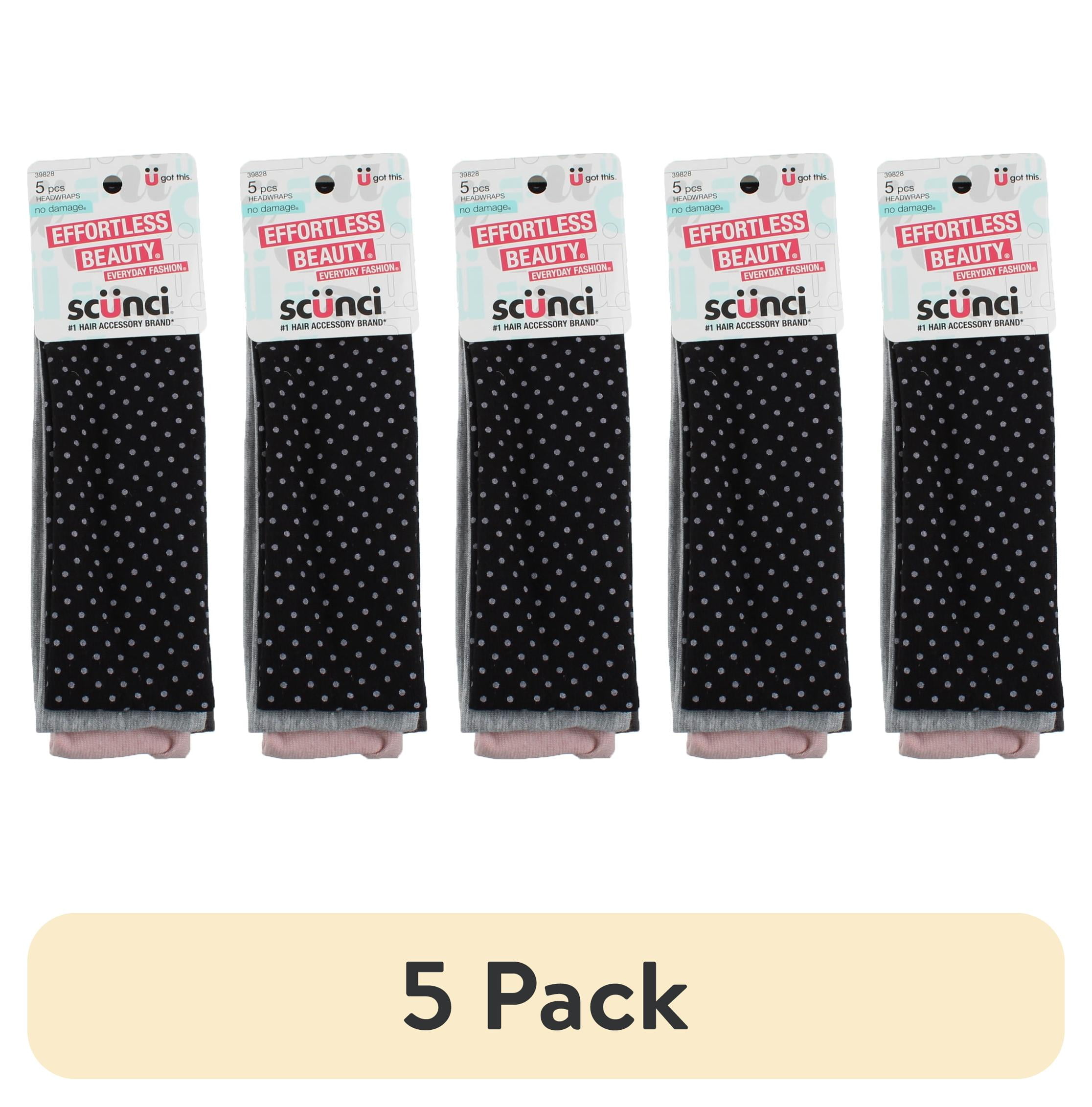 (5 pack) Scunci Effortless Beauty Hairbands, 5 count - Walmart.com
