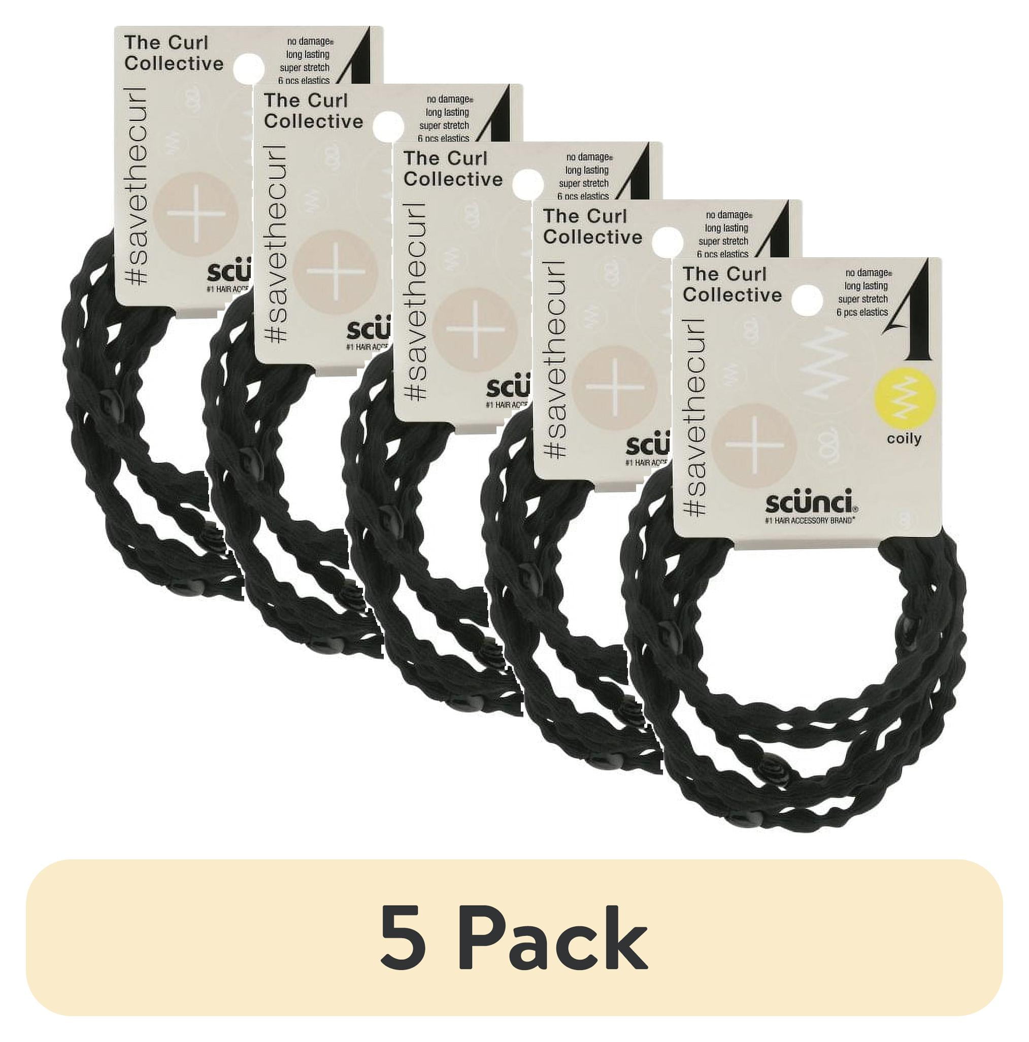 (5 pack) Scunci The Curl Collective Hair Elastics, Coily, 6 Ct ...