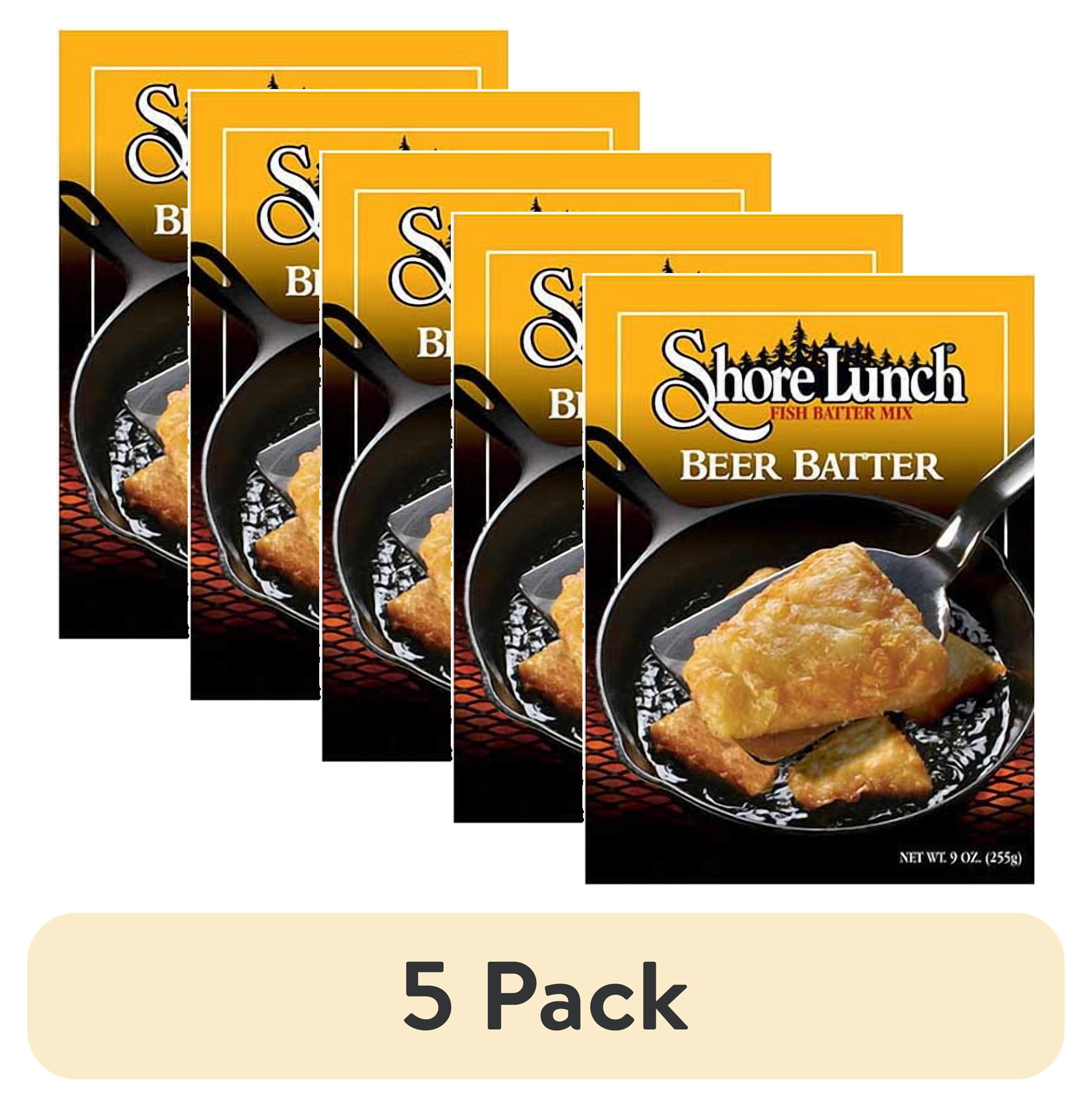 (5 pack) Shore Lunch Beer Batter Batter Mix, 9 oz, for Crispy Fried ...
