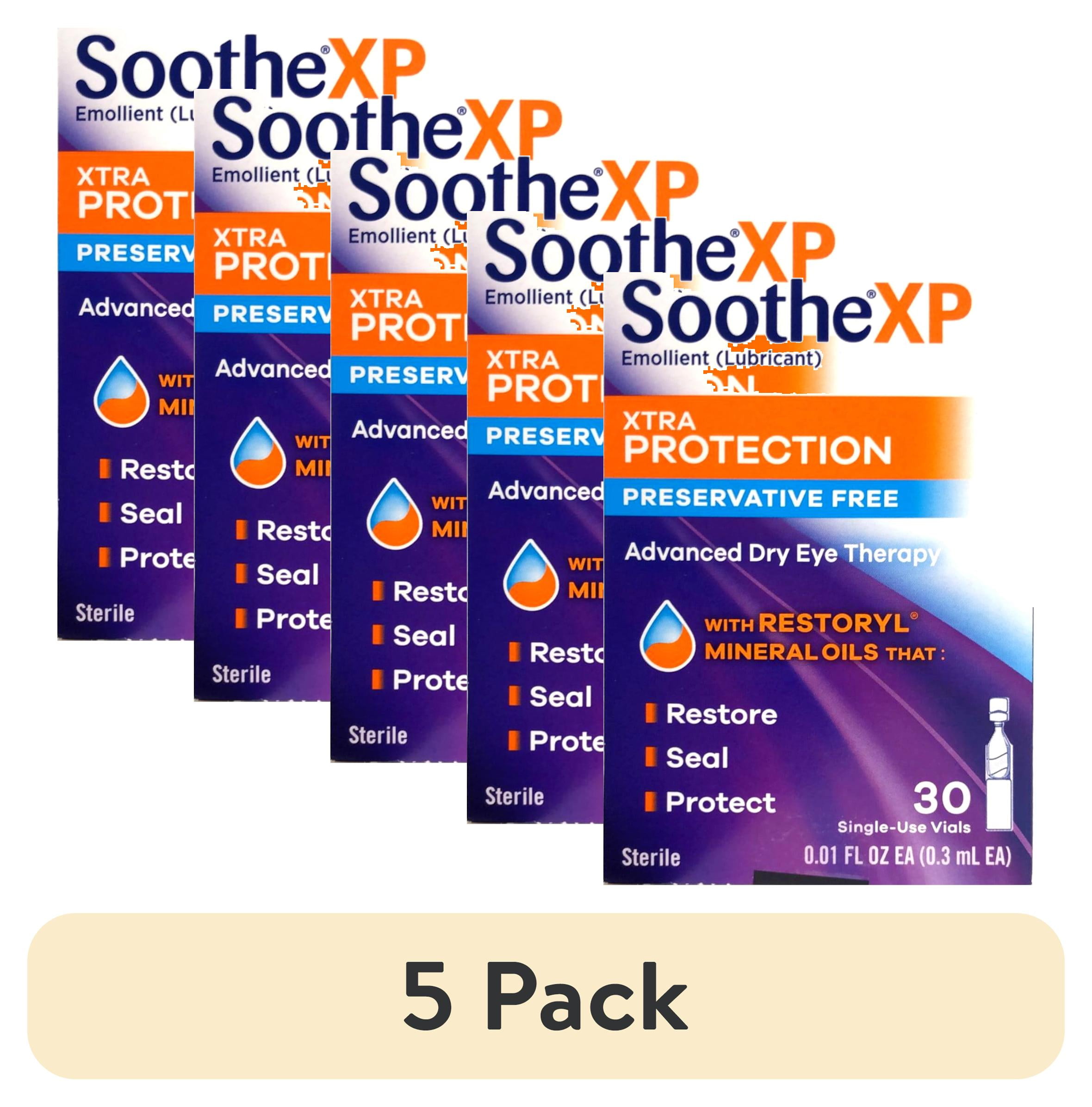 (5 pack) Soothe® XP Preservative-Free Lubricant Eye Drops, 0.01 FL OZ ...