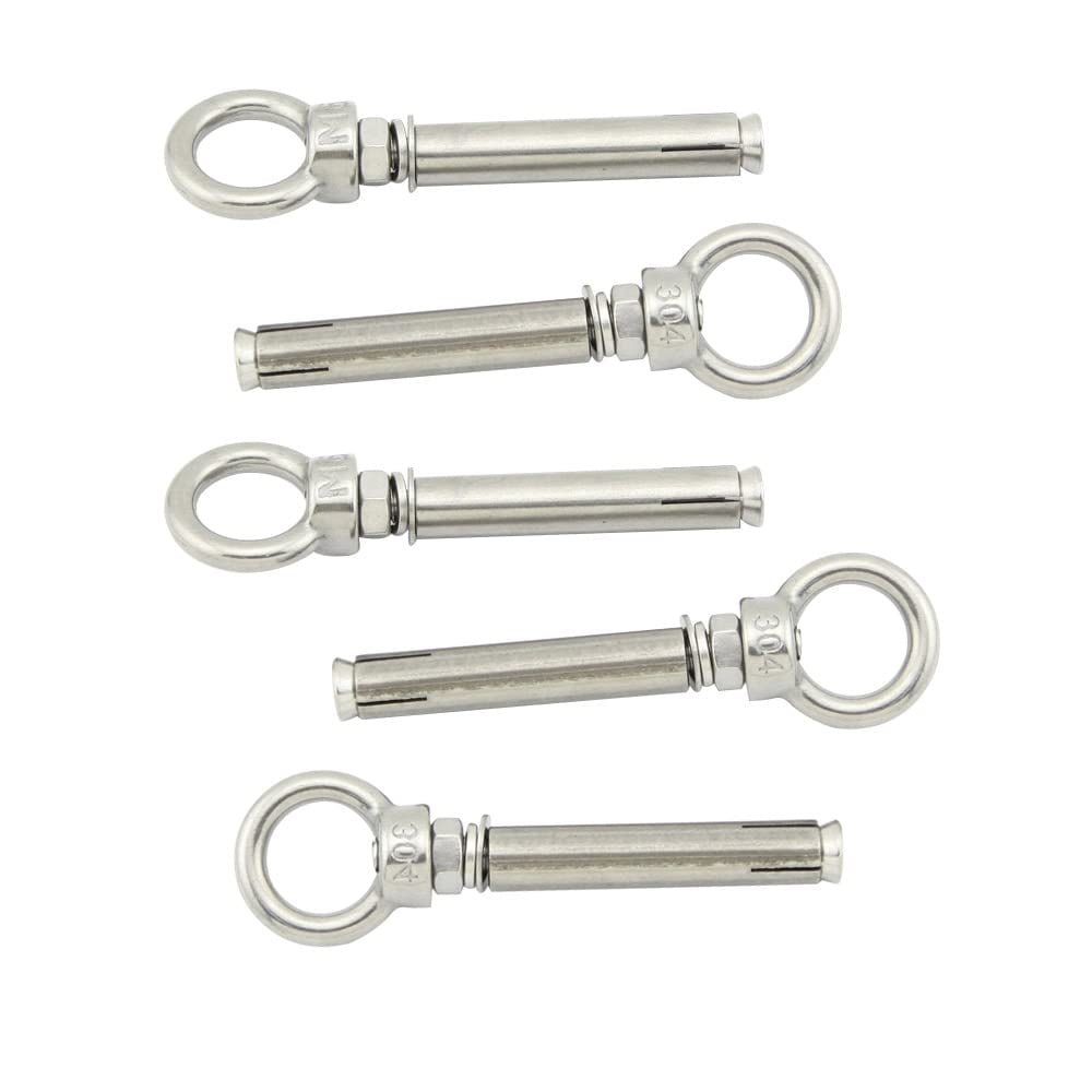 5-pack Stainless Steel Ring Lifting Expansion Eyebolt Bolt Screw With ...