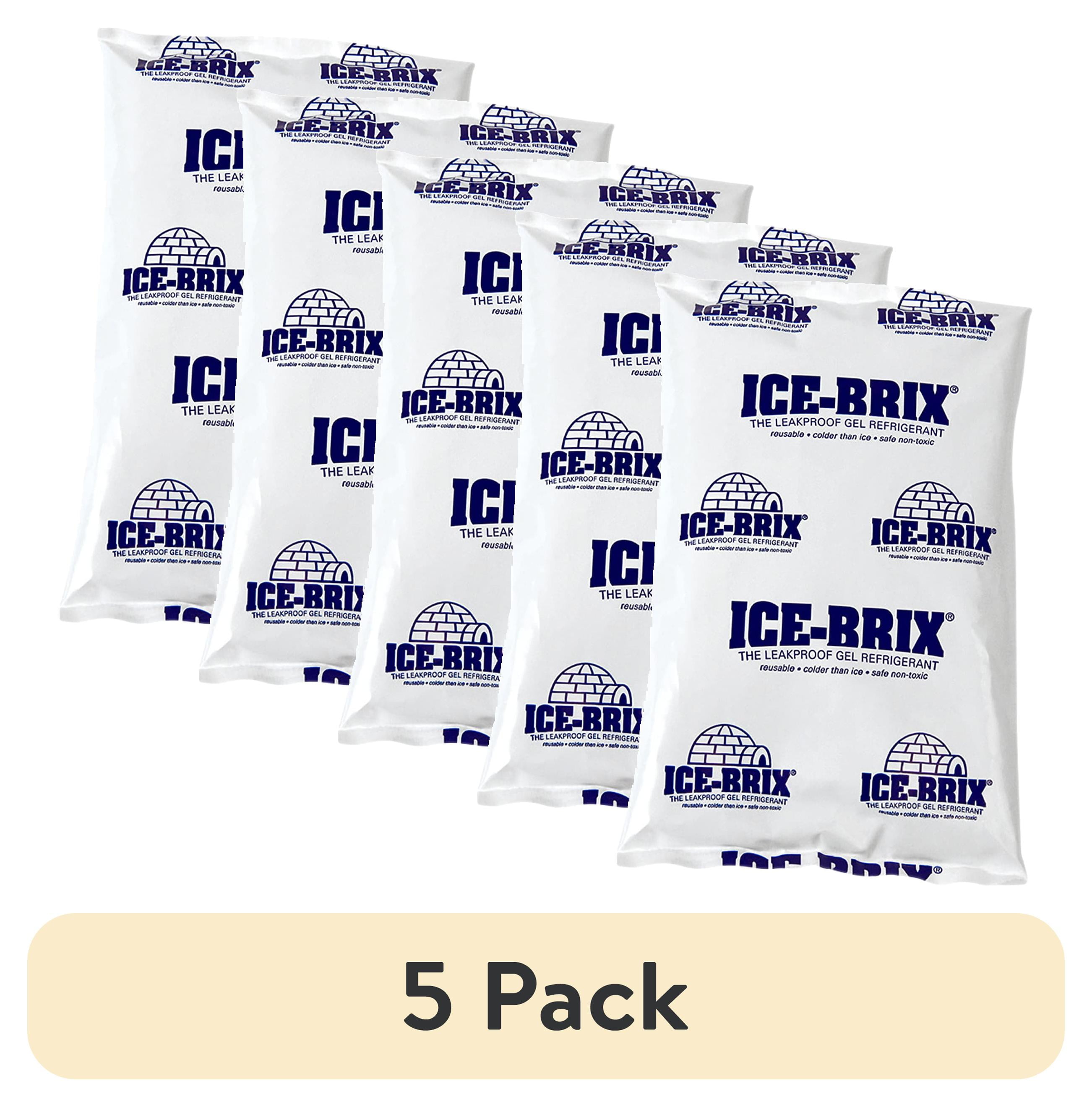 (5 pack) Staples Box Partners Ice-Brix Refrigerant Cold Packs IB8BPD ...