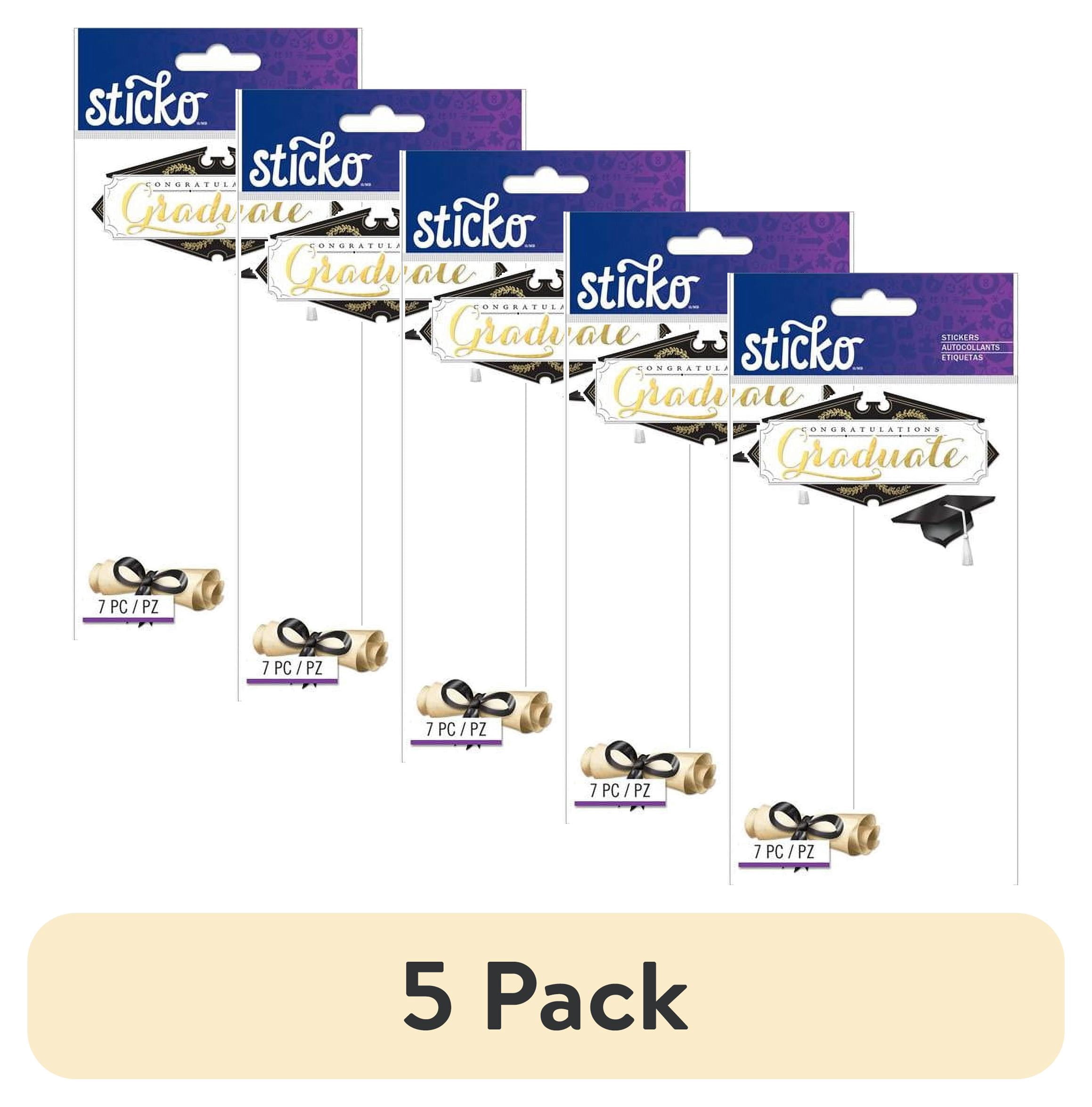 (5 pack) Sticko Stickers-Congratulations Grad - Walmart.com