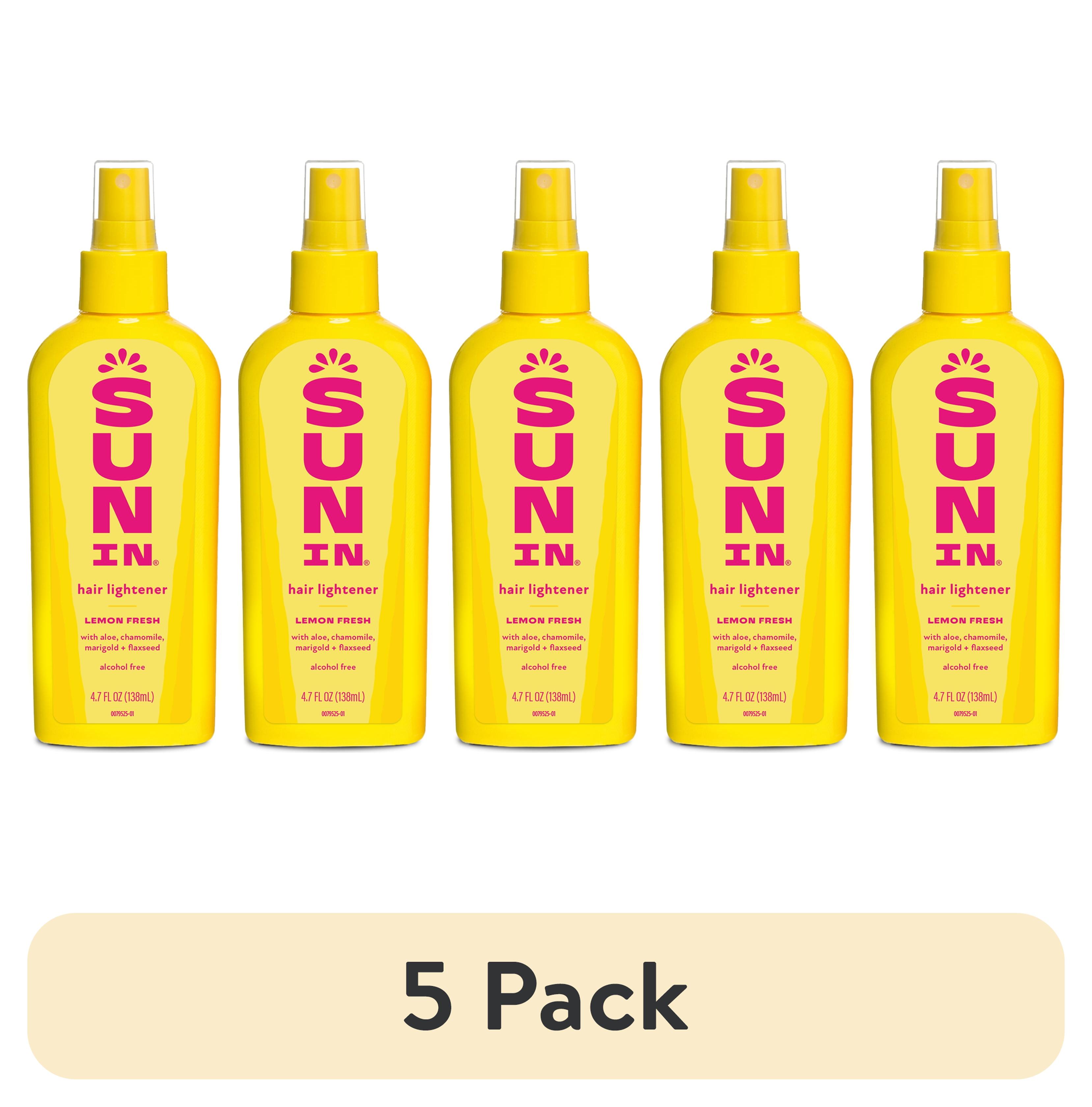 (5 pack) Sun In Hair Lightener Shine Enhancing Spray, Lemon, Unisex, 4. ...