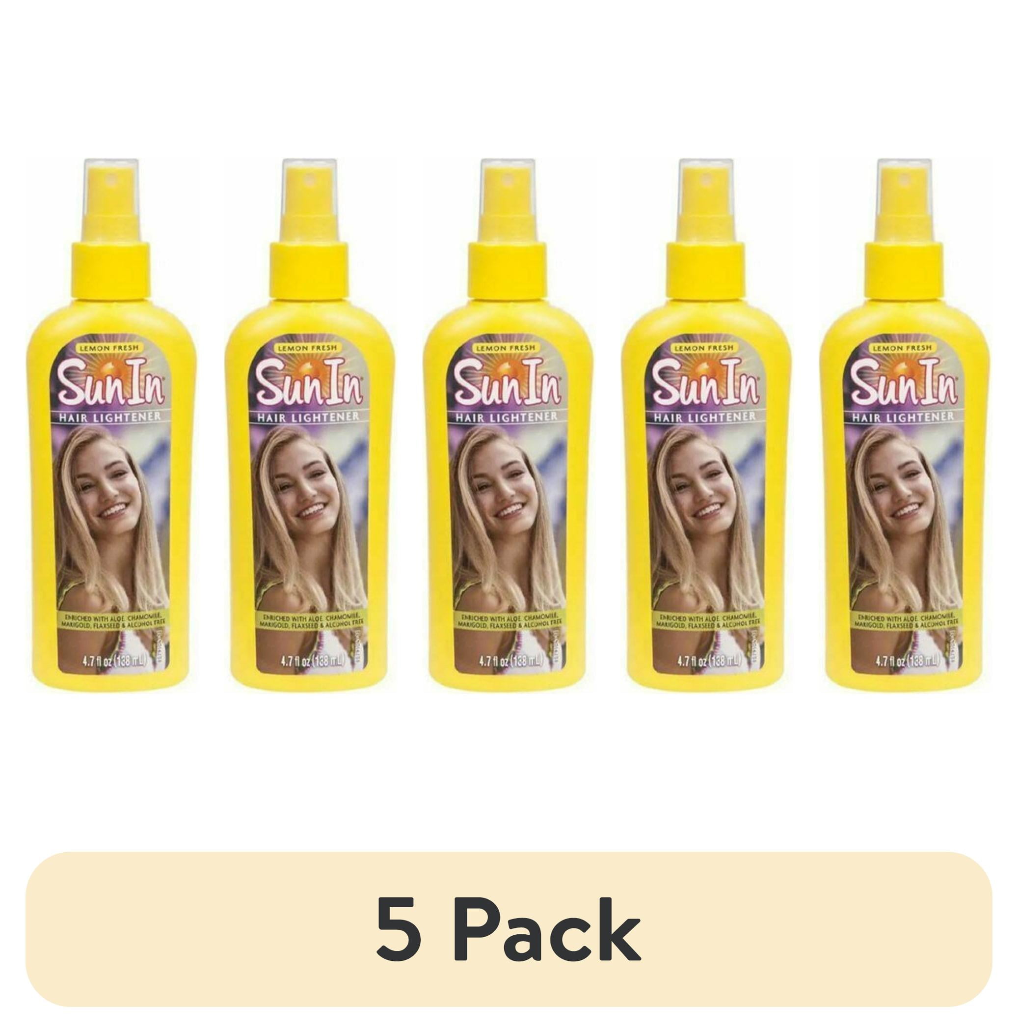 (5 pack) Sun In Hair Lightener Spray, Lemon, 4.7 oz - Walmart.com