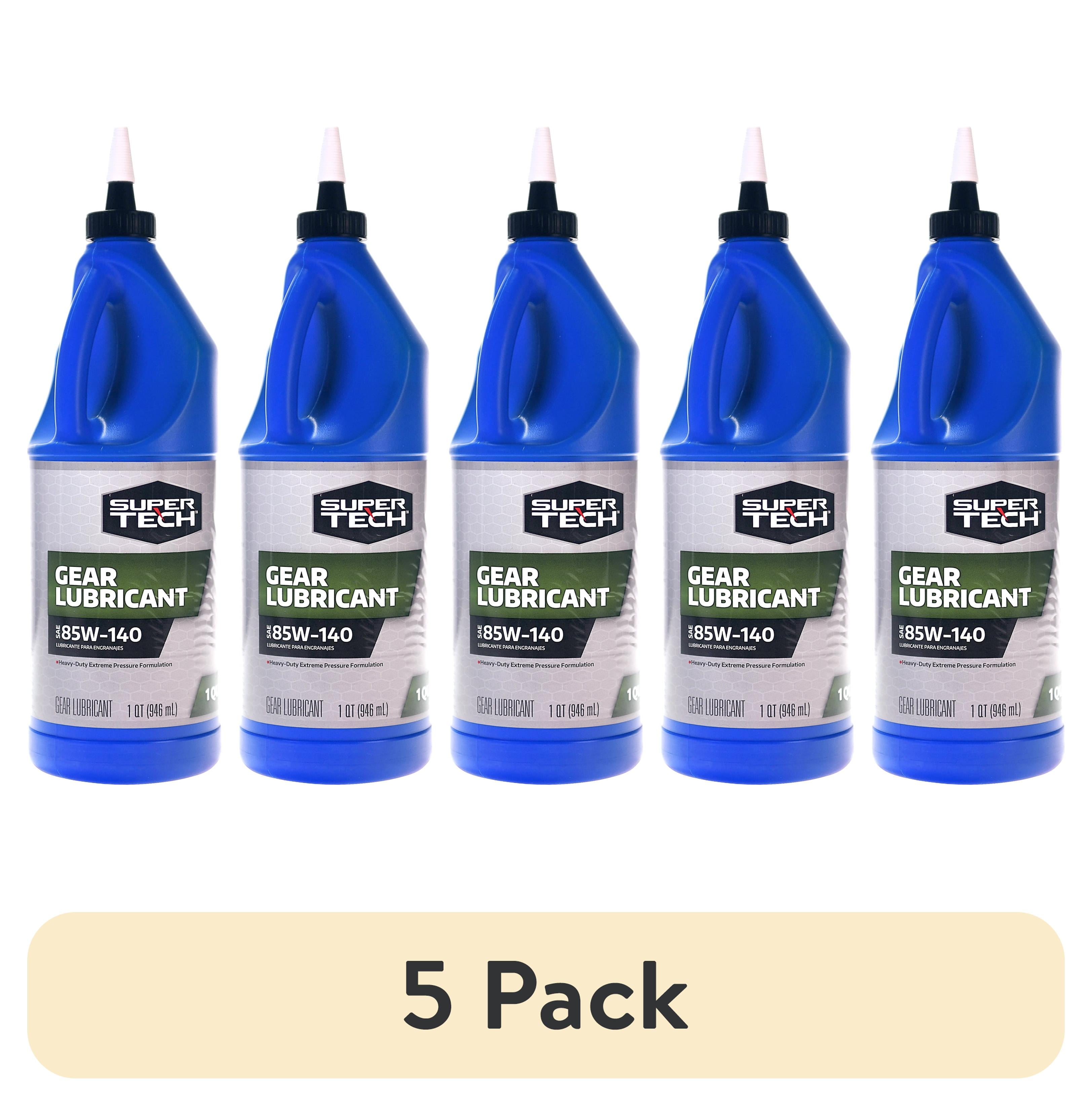 (5 pack) Super Tech SAE 85W-140 Gear Lubricant Drip Bottle, 1 Quart ...