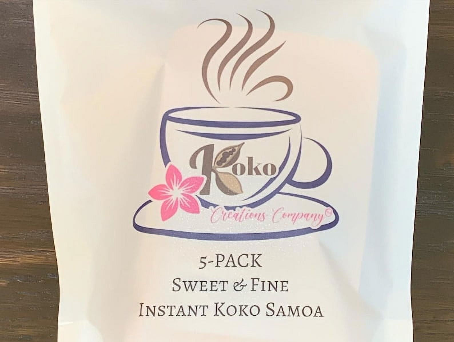 5 pack - Sweet & Fine Instant Koko Samoa - Walmart.com