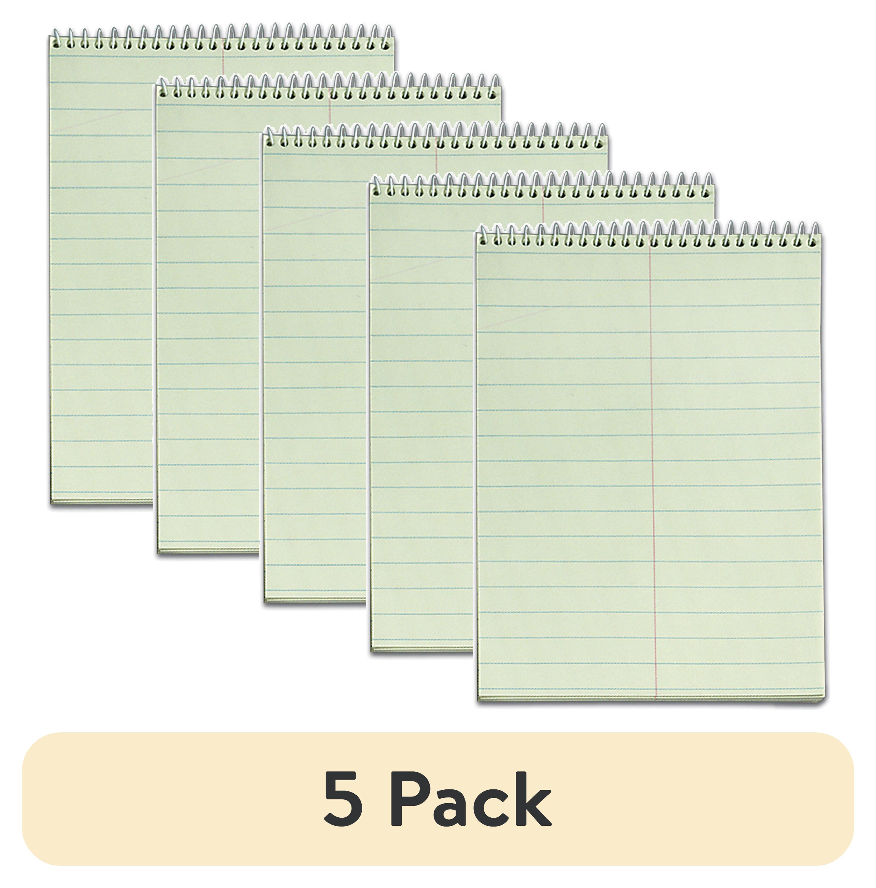 (5 pack) TOPS™ Steno Books, 6" x 9", Gregg Ruled, 80 Sheets, Green, 1 ...