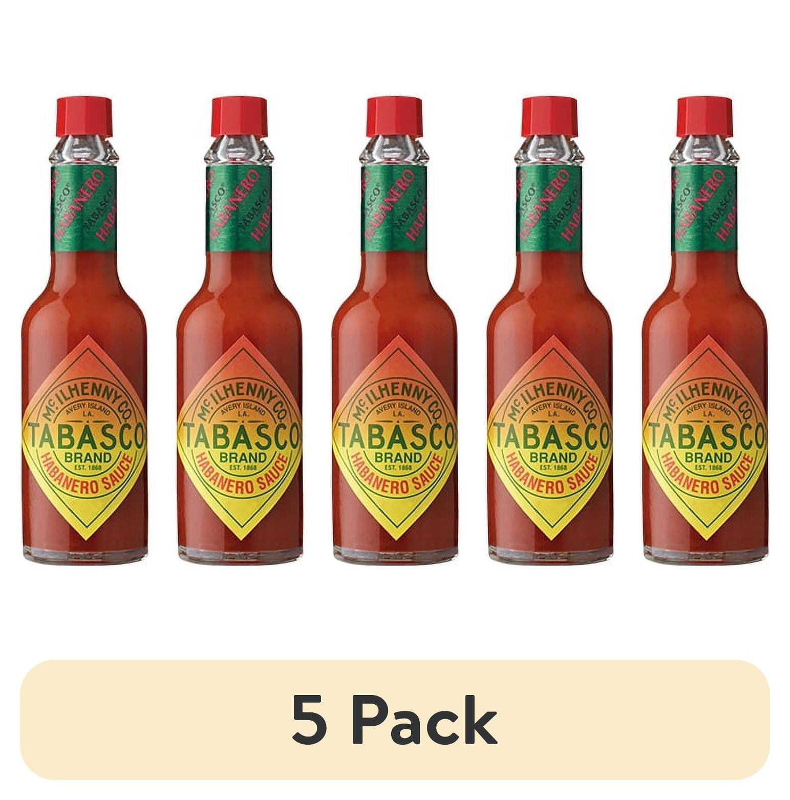 (5 pack) Tabasco Habanero Pepper Sauce, 5 Oz - Walmart.com