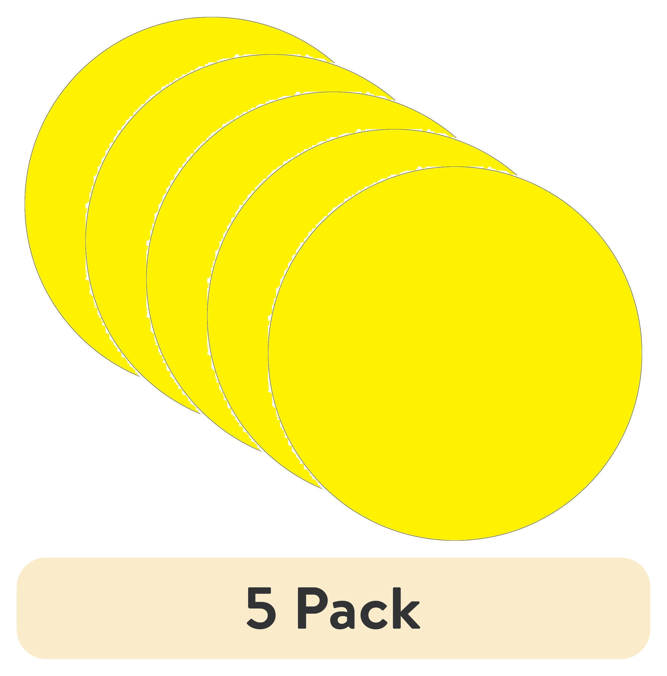 (5 pack) Tape Logic Inventory Circle Label,1",Yellow DL611L - Walmart.com