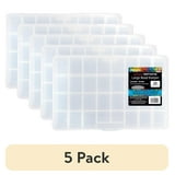 (5 pack) The Beadery - 32 Comp Large Bead Keeper Box - Clear Plastic ...