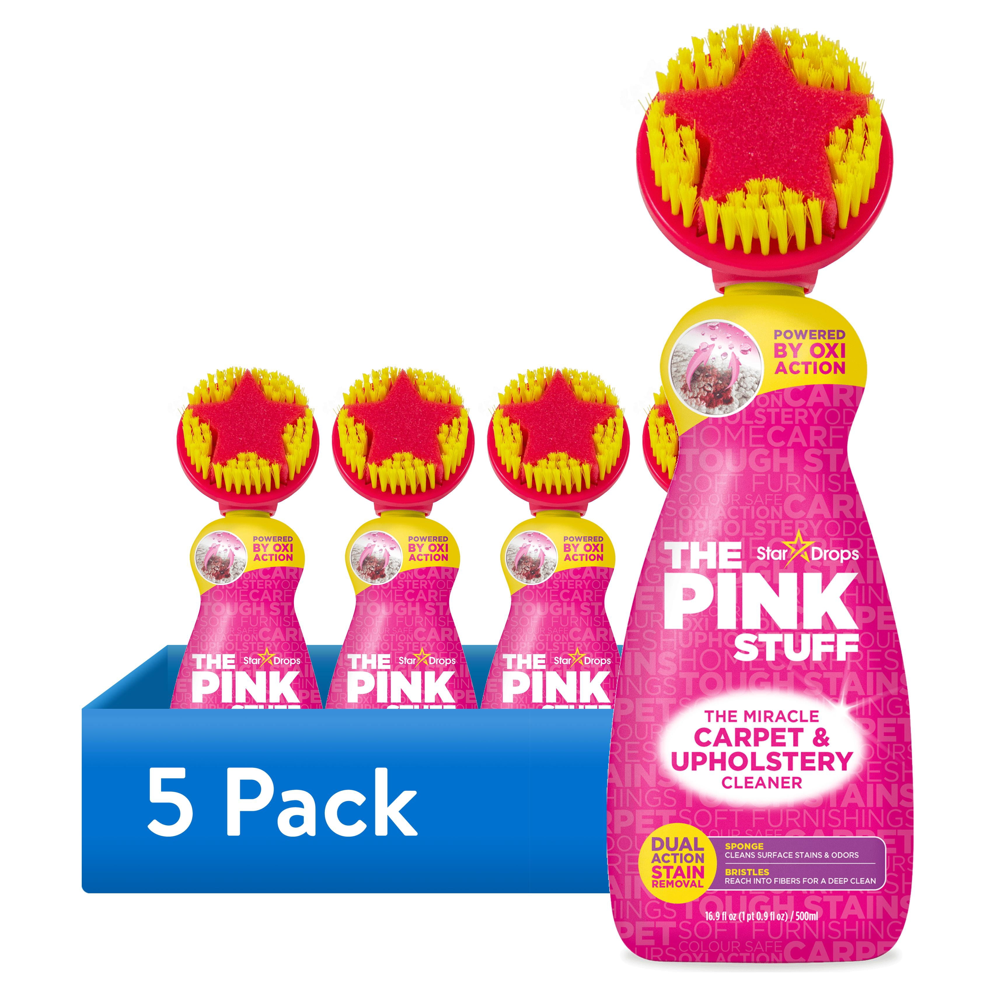 (5 pack) The Pink Stuff Carpet & Upholstery Stain Remover with Scrubber ...