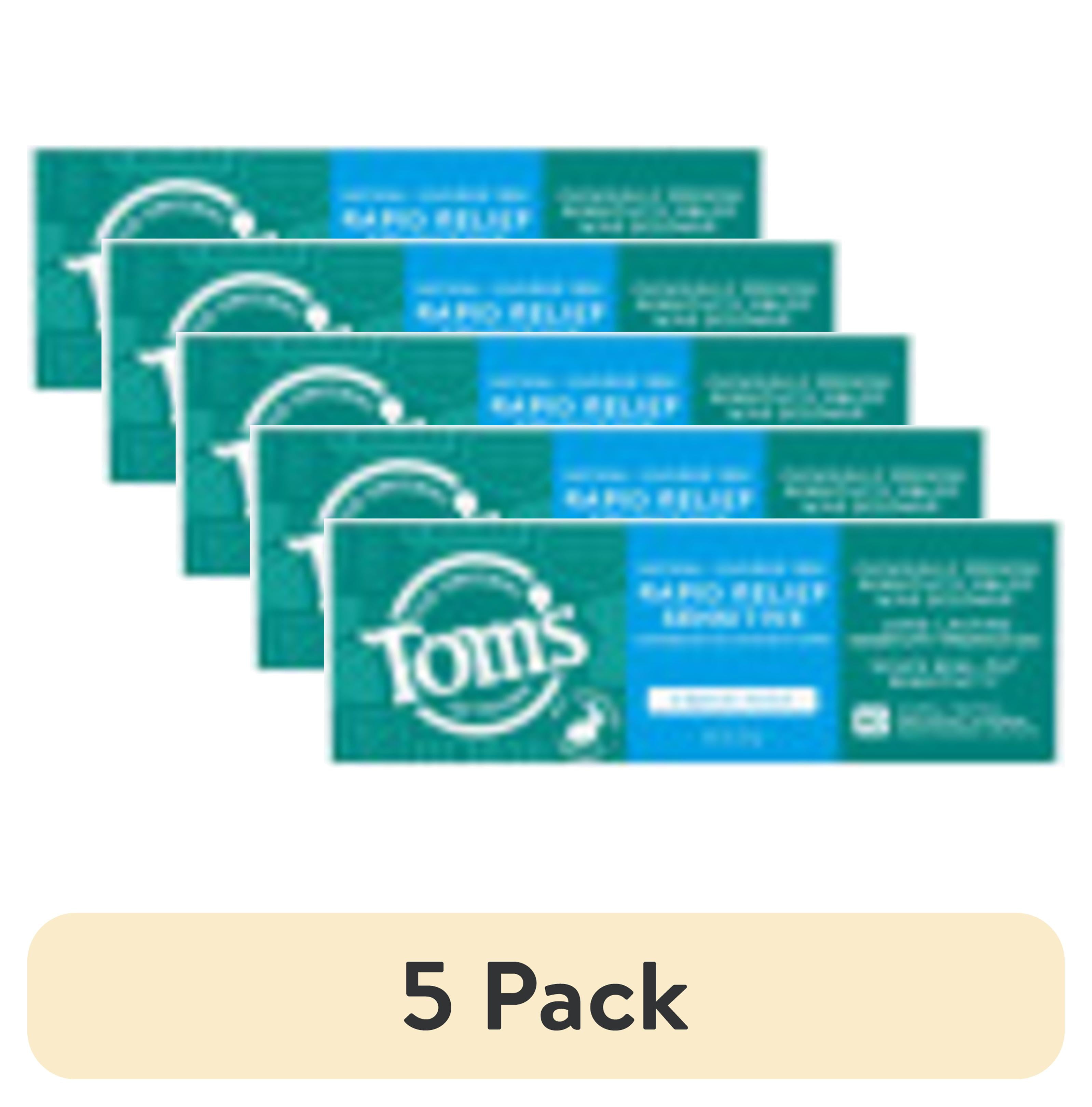 (5 pack) Tom’s of Maine Rapid Relief Sensitive Toothpaste, Fluoride ...