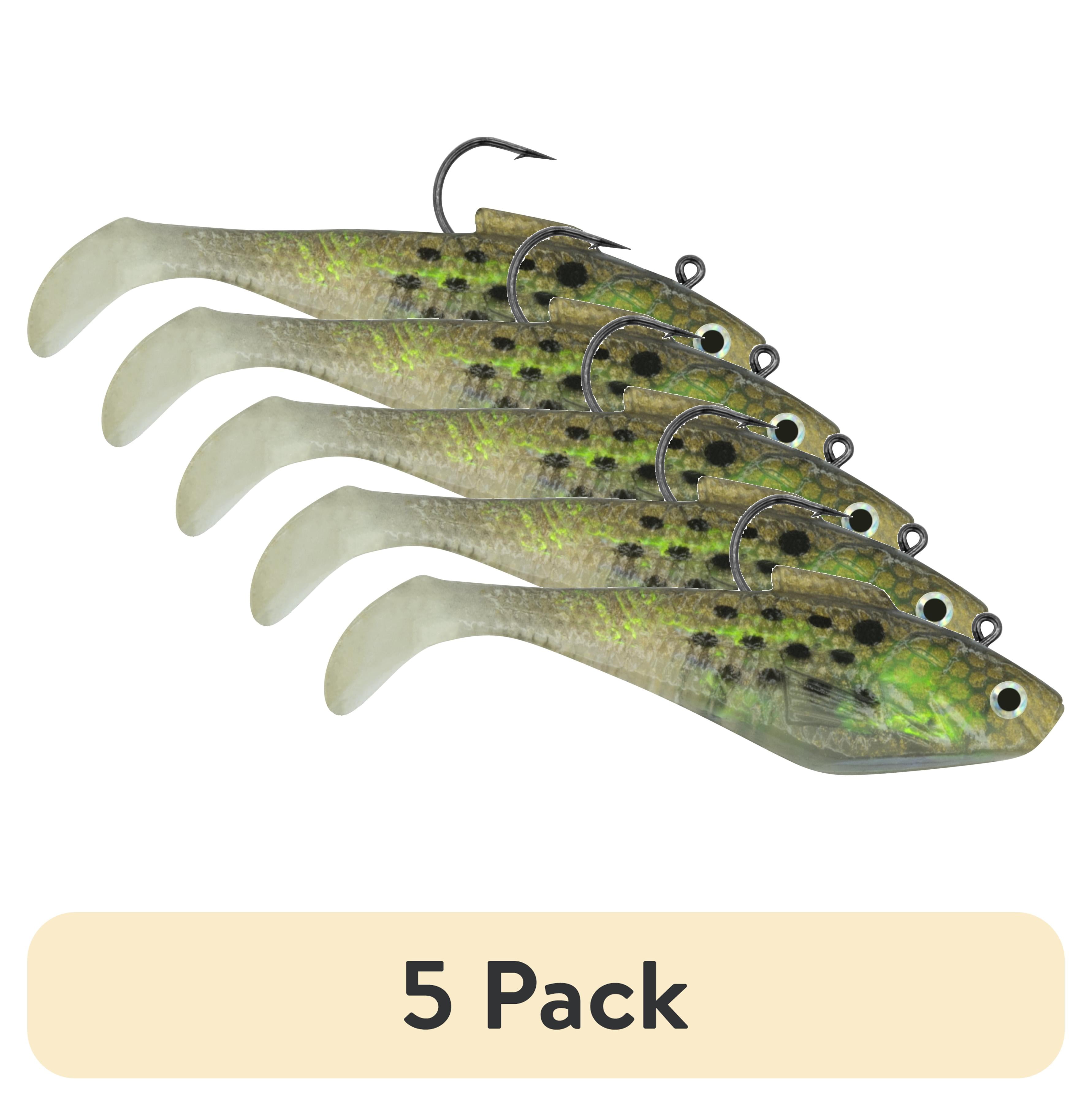 (1 pack) Tsunami 6'' Rigged Shad 2-3/8OZ 4P GLDN BNKR W/SPTS - Walmart.com