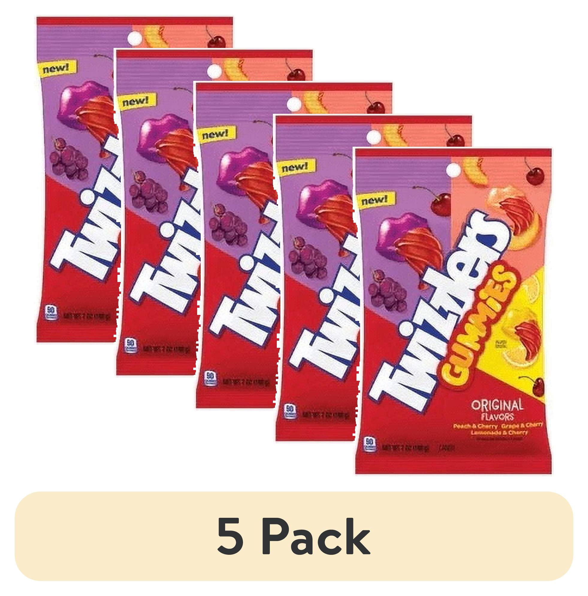(5 pack) Twizzlers Gummies Peach Grape Lemonade & Cherry 7 oz. Bag ...