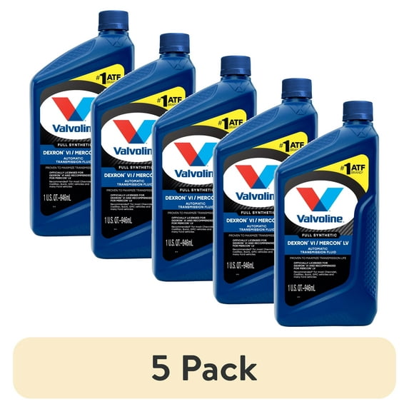 (5 pack) Valvoline Dexron VI/Mercon LV Full Synthetic Automatic Transmission Fluid (ATF) 1 QT ...