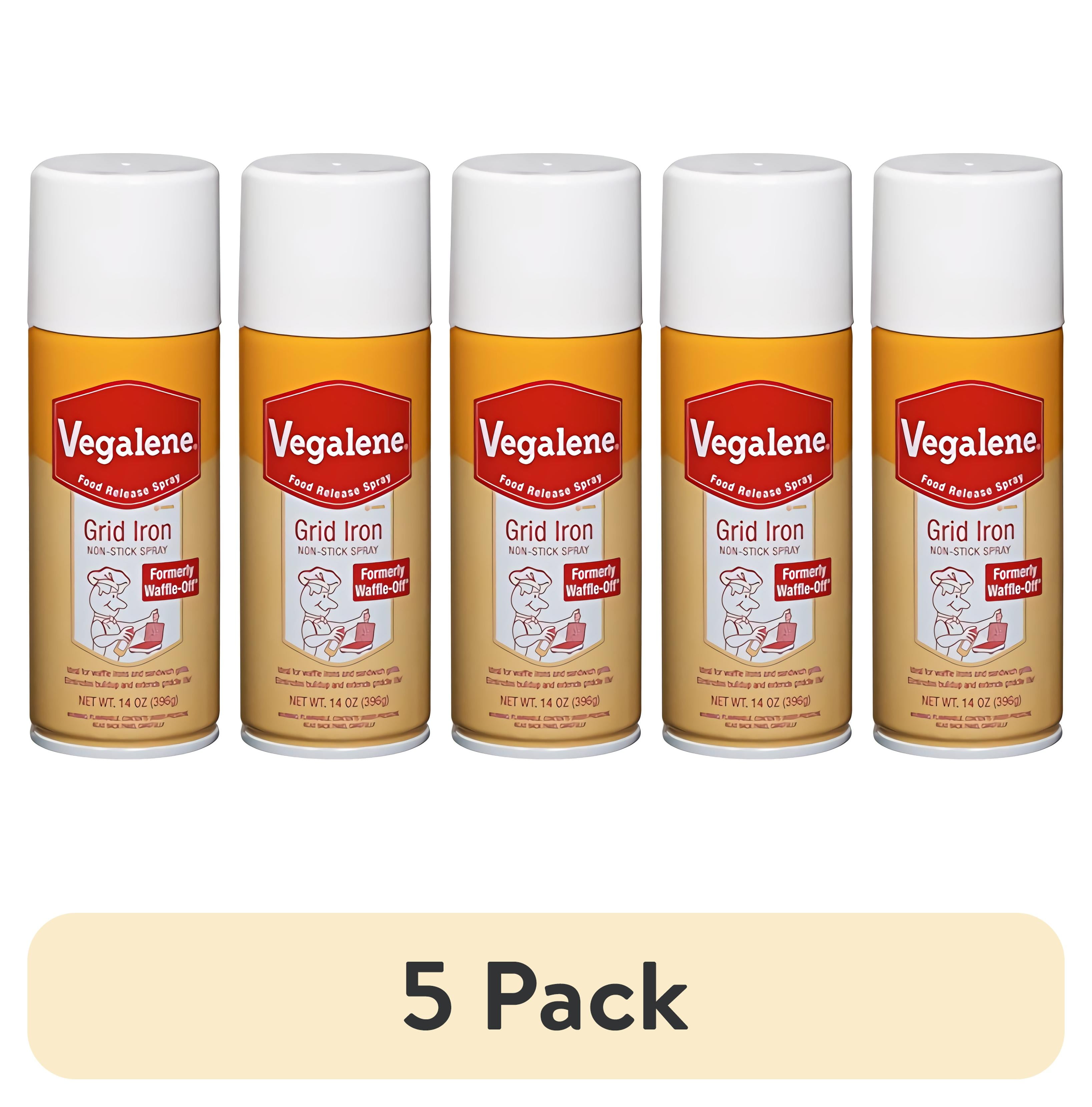 (5 pack) Vegalene Grid Iron Release and Pan Aerosol Spray 14 oz. (6 ...