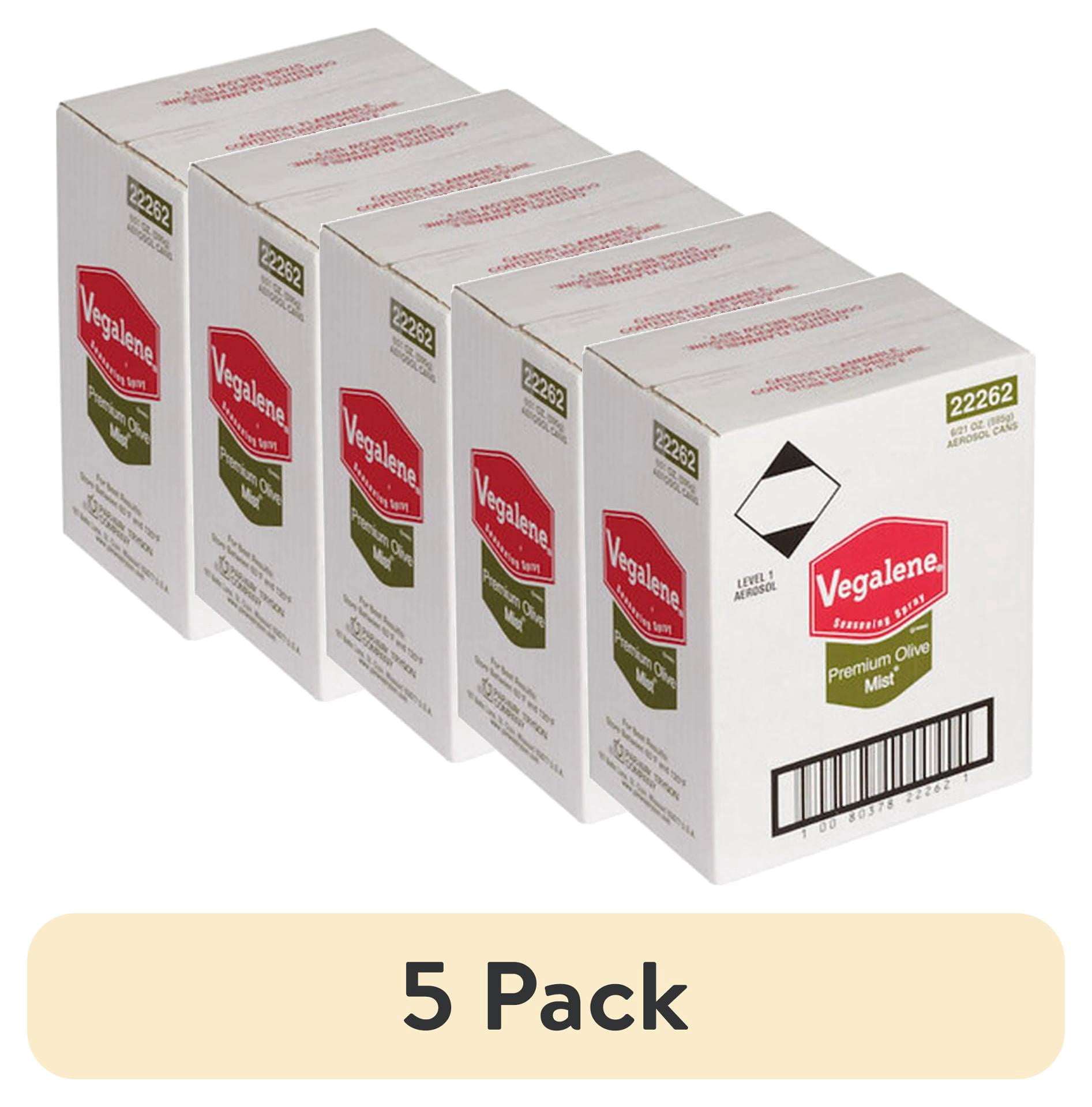 (5 pack) Vegalene Premium Olive Mist Aerosol Spray, 21 Ounce -- 6 per ...