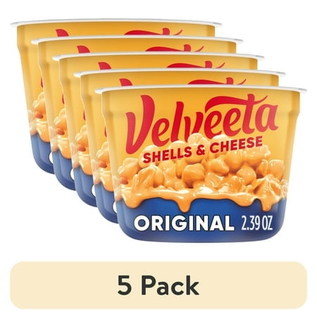 (5 pack) Velveeta Shells and Cheese Macaroni and Cheese Cups Easy ...