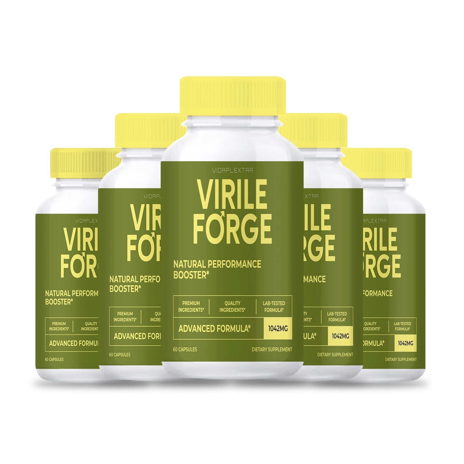 (5 pack ) Virile Forge Capsules - Virile Forge Male Capsules - Walmart.com