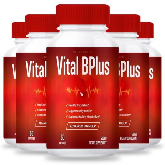 (5 pack) Vital BPlus - Vital BPlus Healthy Circulation Capsules ...