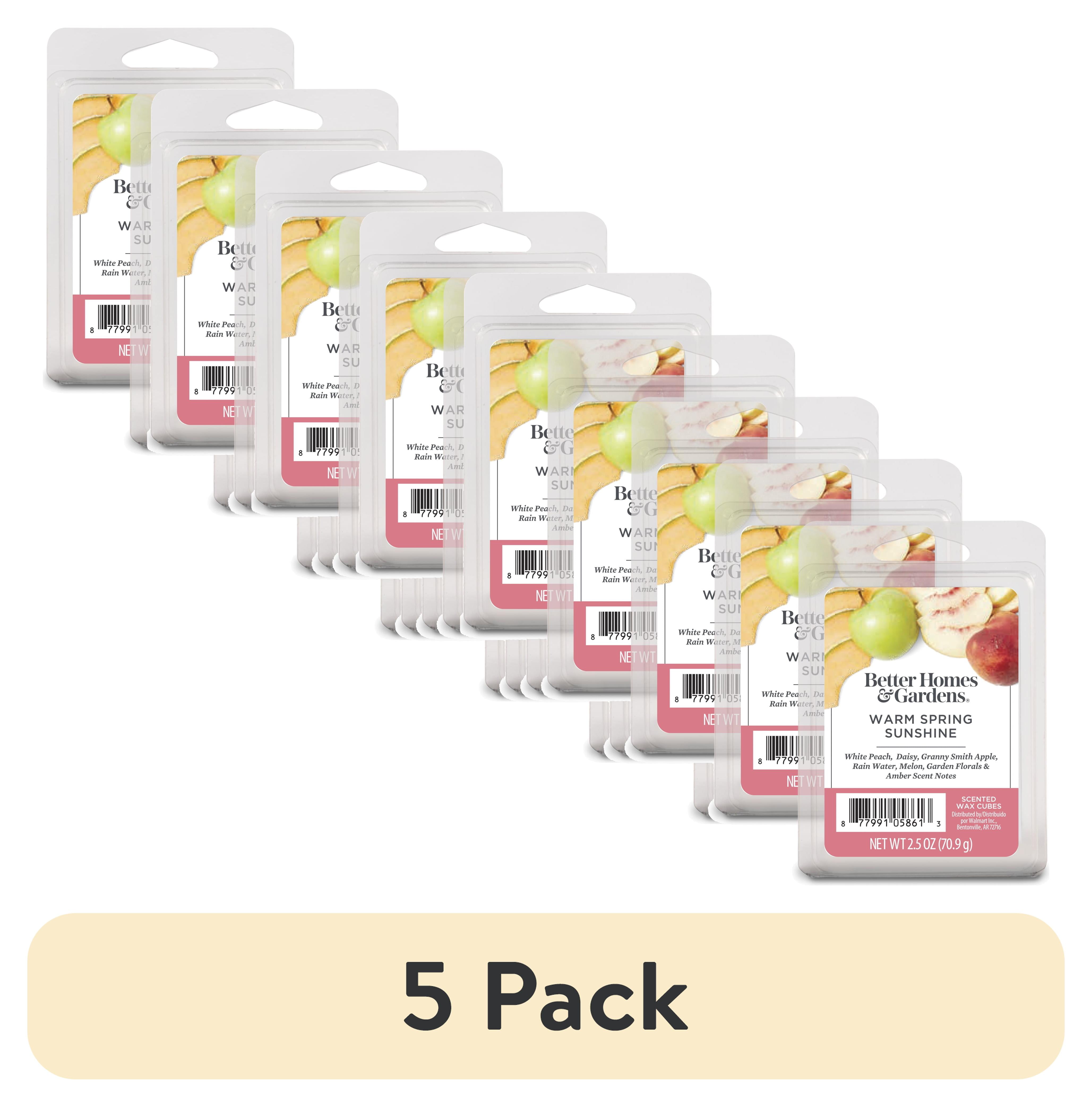 (5 pack) Warm Spring Sunshine Scented Wax Melts, Better Homes & Gardens ...