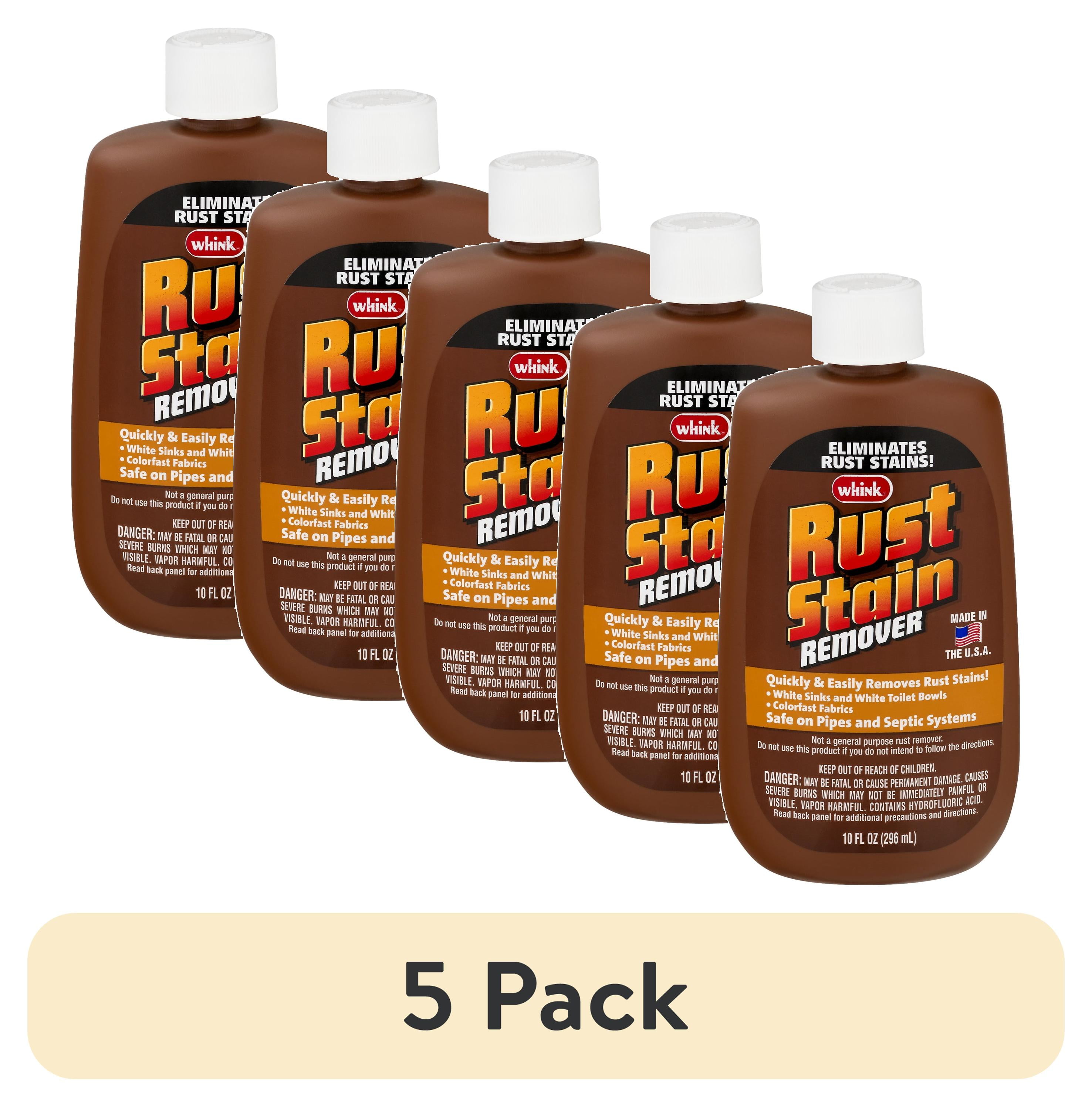 (5 pack) Whink Rust Stain Remover for Sinks and Toilets Safe on Pipes ...