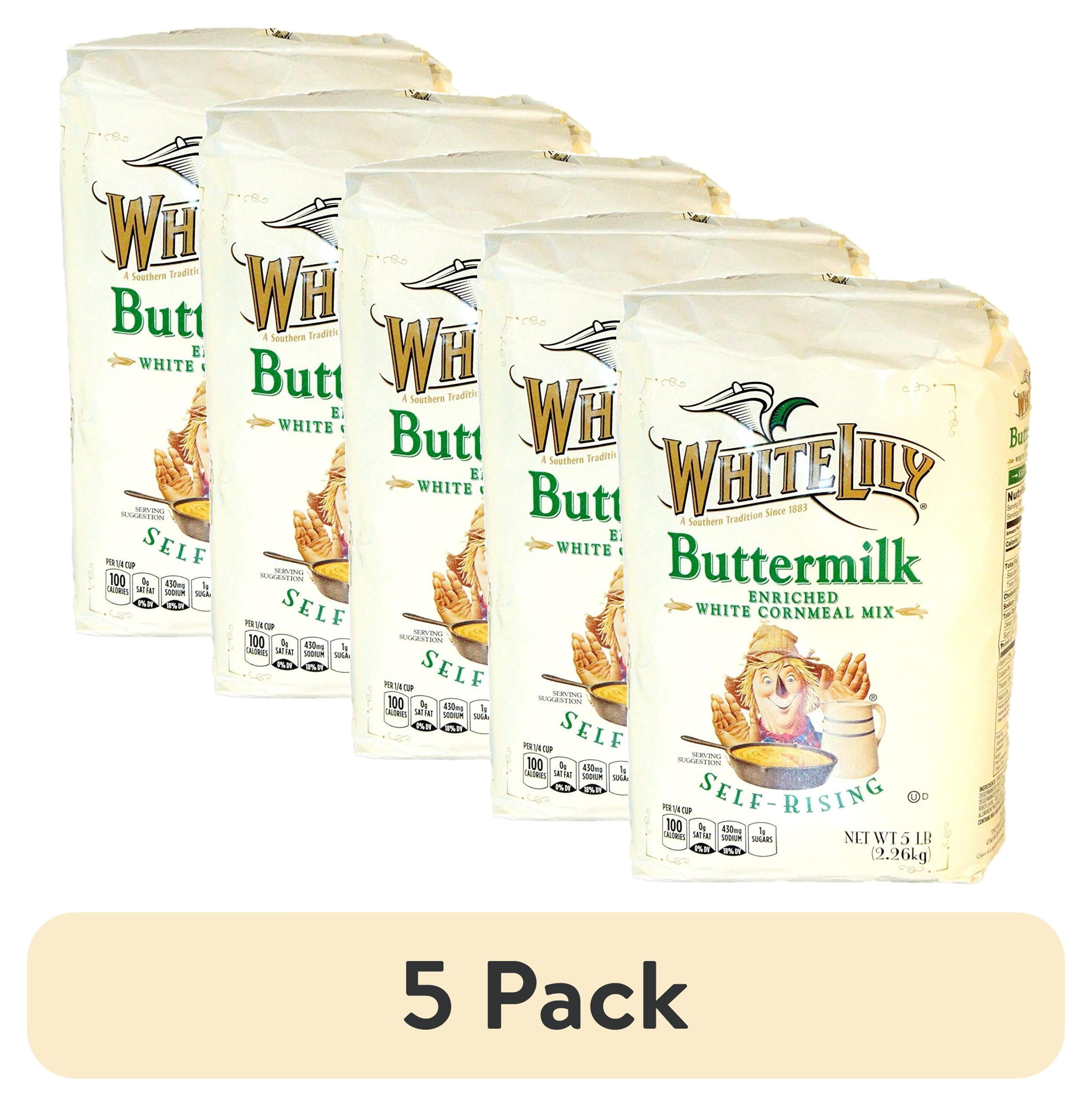 (5 pack) White Lily Self-Rising Buttermilk White Cornmeal Mix Enriched ...