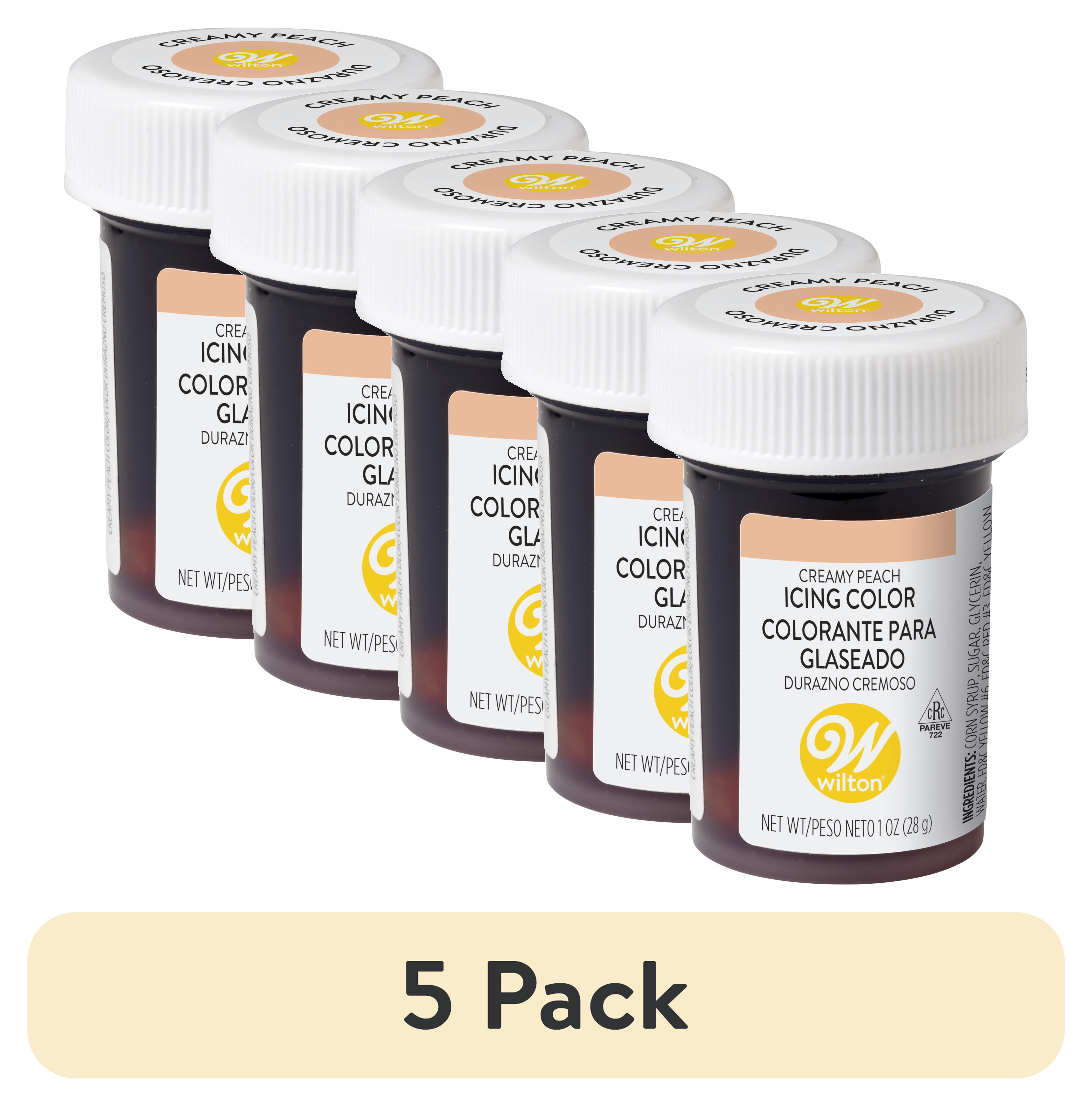(5 pack) Wilton Creamy Peach Gel Food Coloring, 1 oz. - Walmart.com