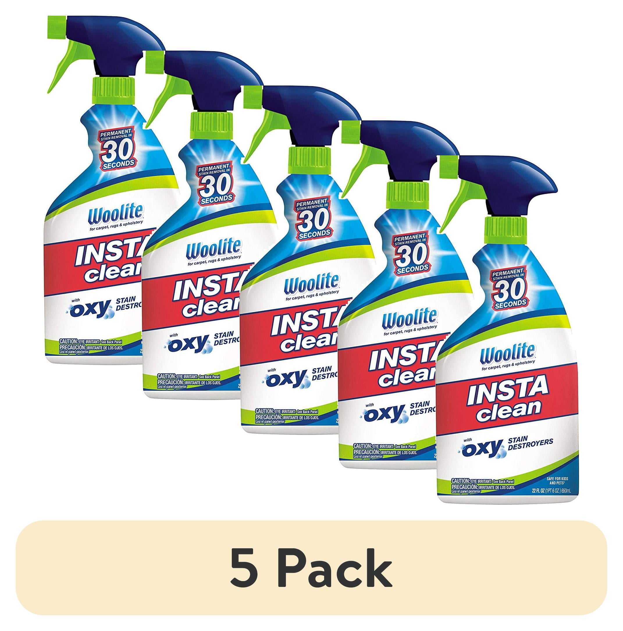 (5 pack) Woolite INSTAclean Permanent Stain and Odor Remover, 22 oz ...
