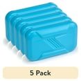 (5 pack) Your Zone Reusable Ice Pack for Kids Lunch Box, Aqua, Light ...