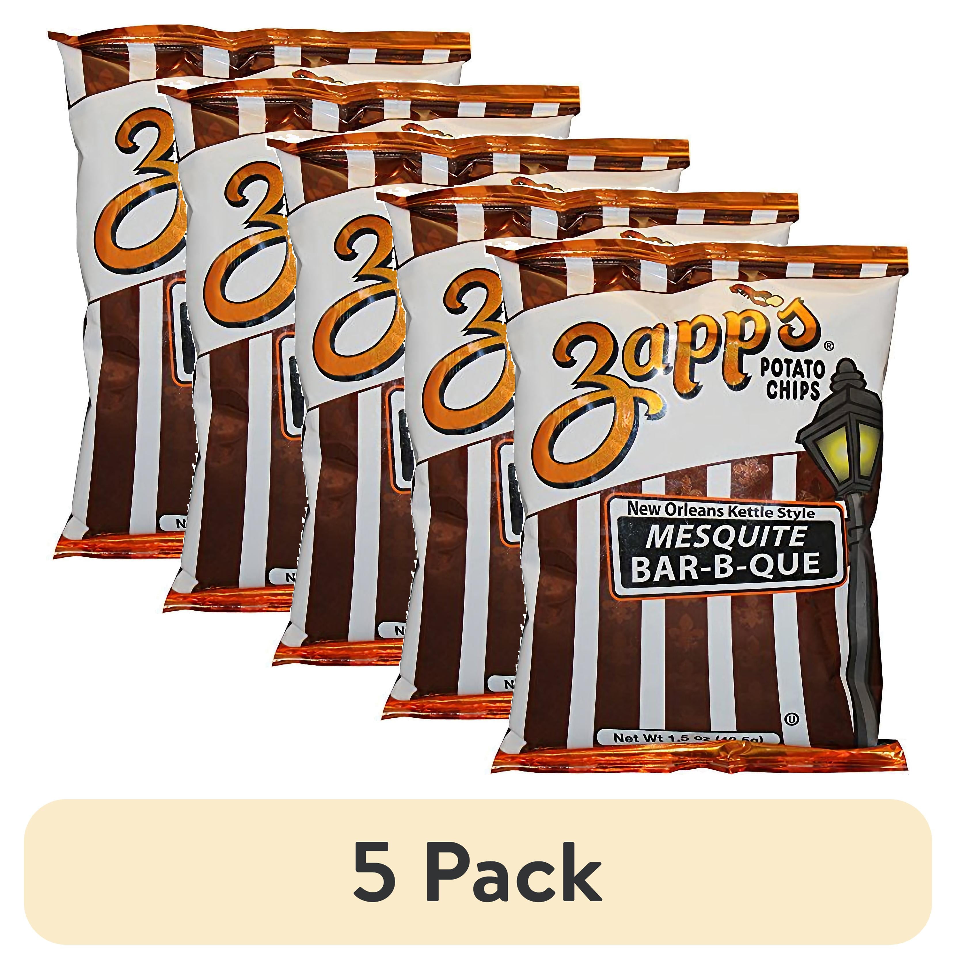 (5 pack) Zapp's New Orleans Kettle-Style Potato Chips, Mesquite BBQ ...