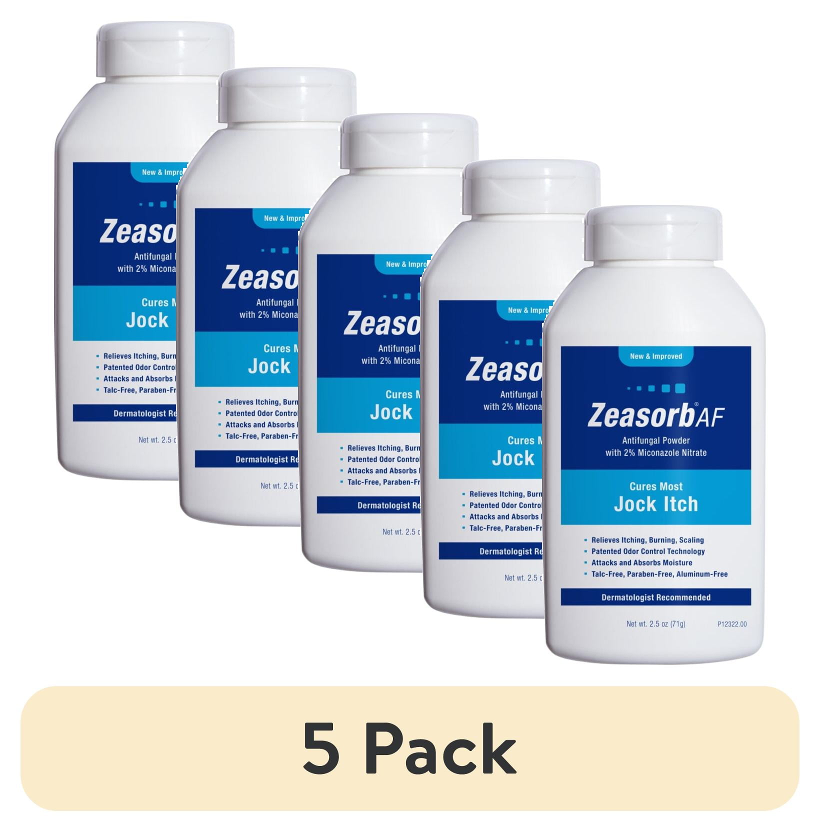 (5 pack) Zeasorb Af Antifungal Treatment, Super Absorbent Powder, 2.5 ...