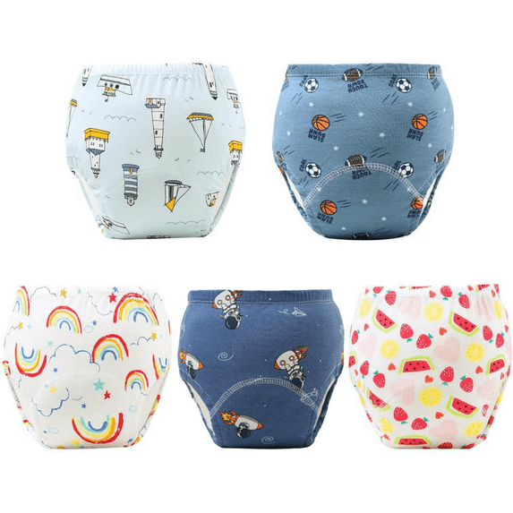 5-pack training pants, breathable and washable potty training pants ...