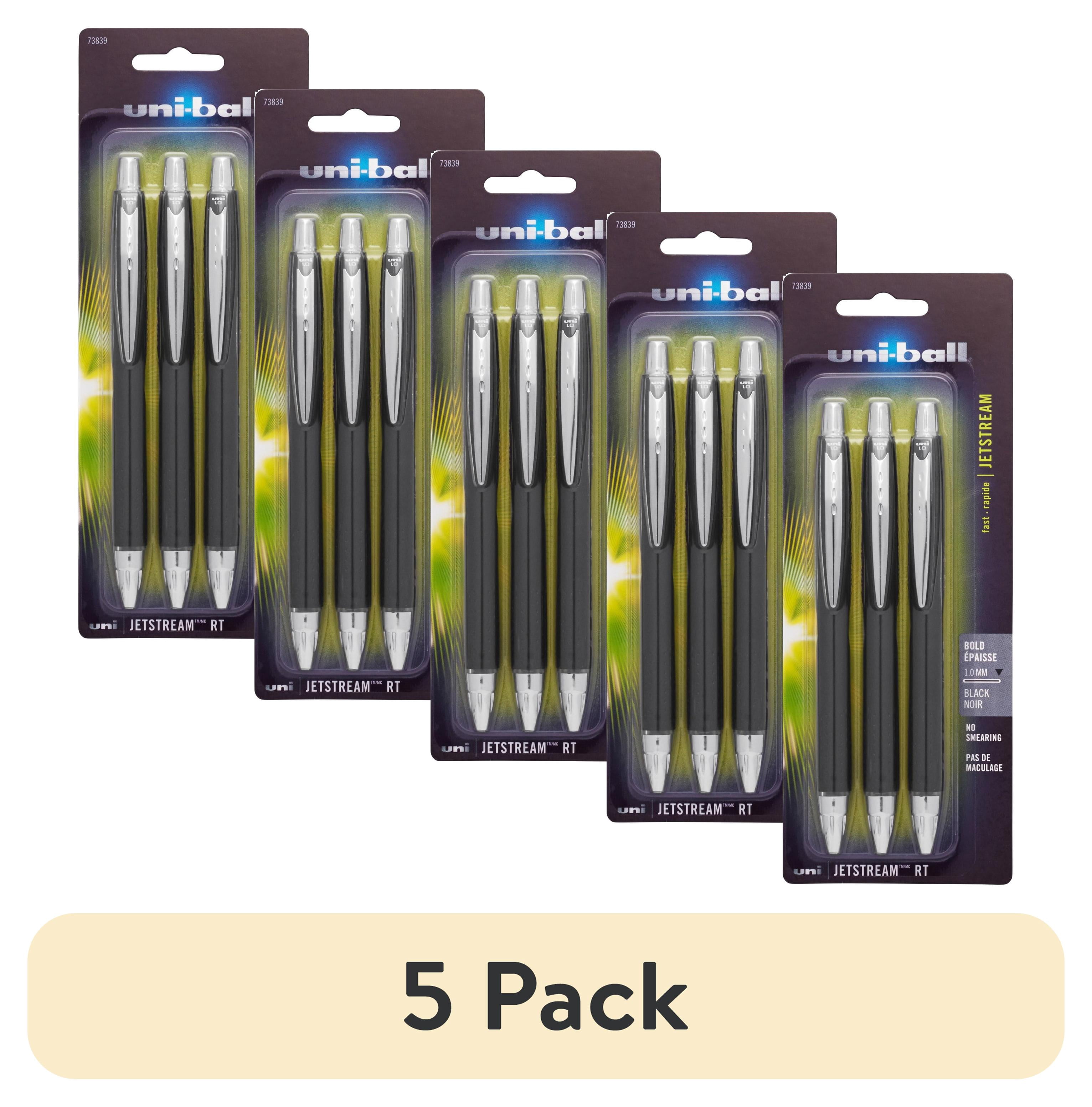 (5 pack) uni-ball® JetStream™ RT Retractable Ballpoint Pens, Bold Point ...